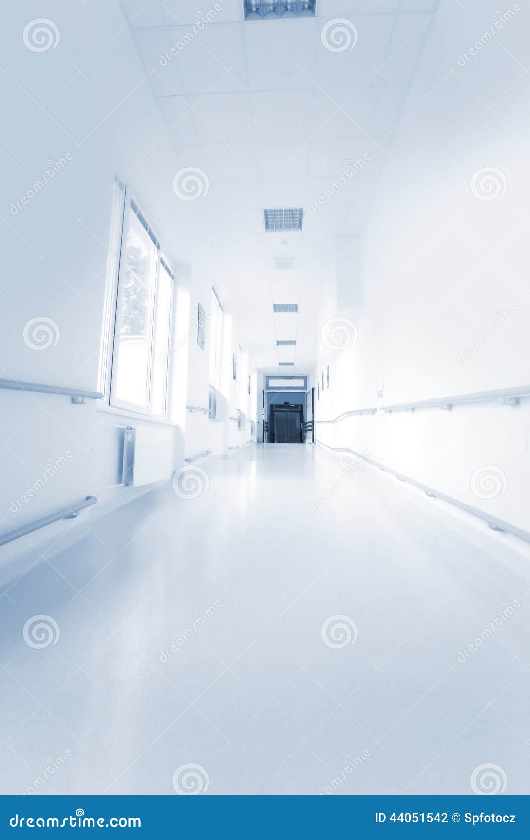 Hospital hallway stock photo. Image of instruments, doctor - 44051542
