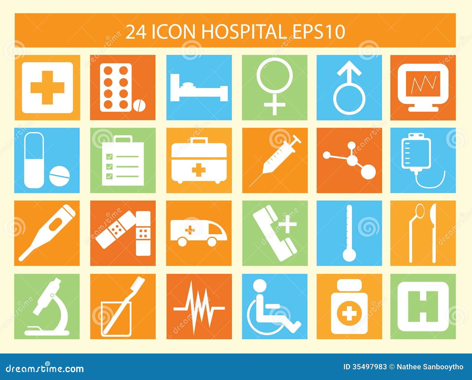 Hospital icon stock vector. Illustration of firstaid - 35497983