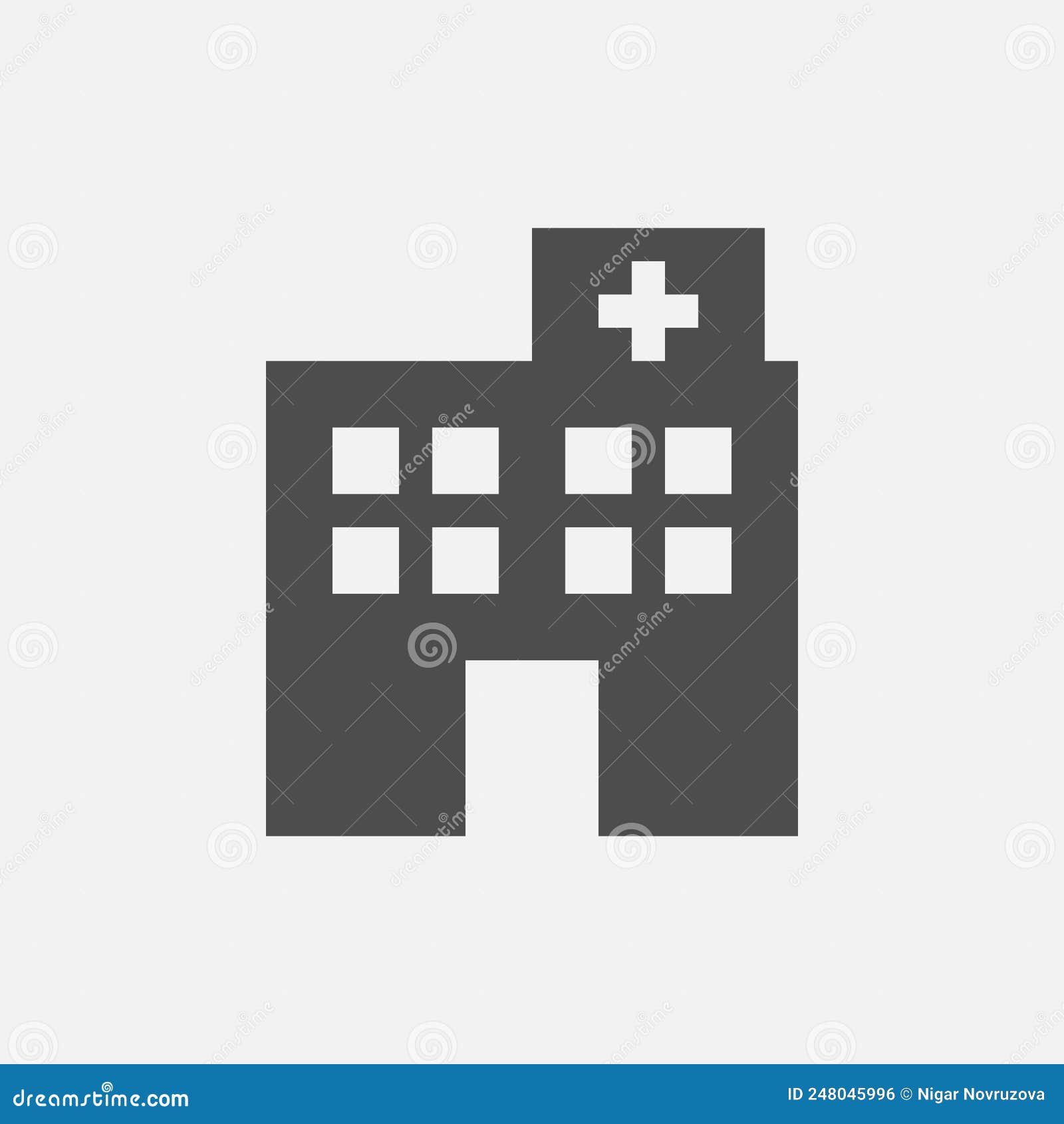 Hospital Icon Vector. Isolated Medical Icon Vector Design Stock Vector ...