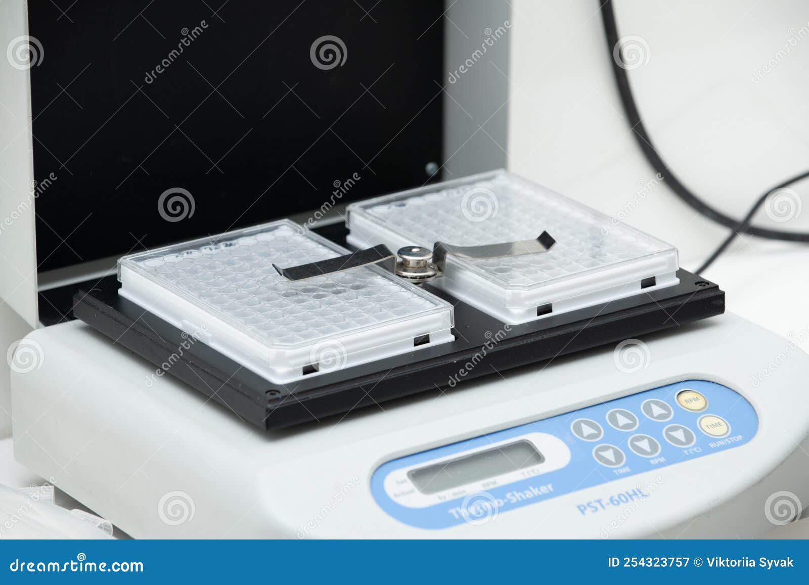 Hospital Laboratories, Automatic Biochemical Analyzer, on White Stock ...