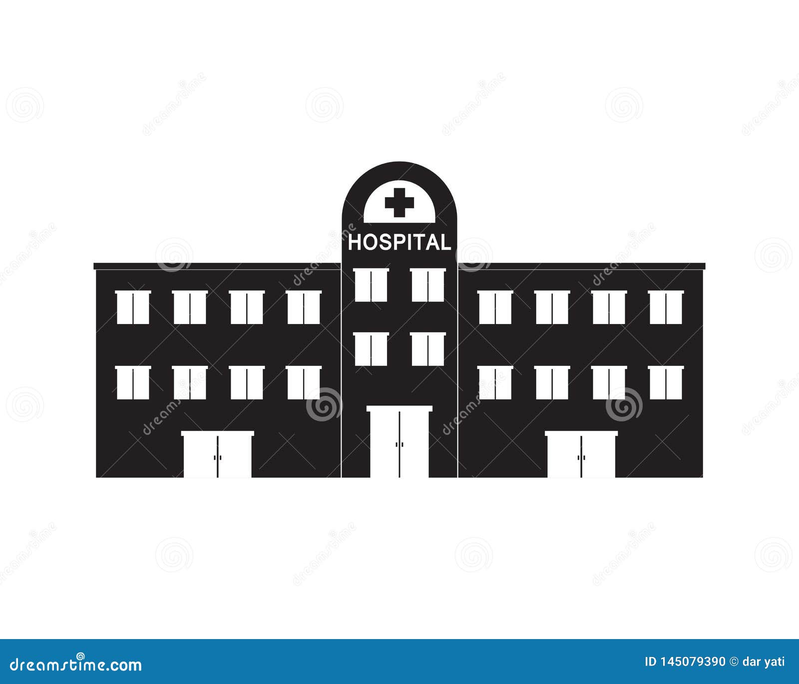 Hospital Logo Template Vector Icon Stock Vector - Illustration of ...
