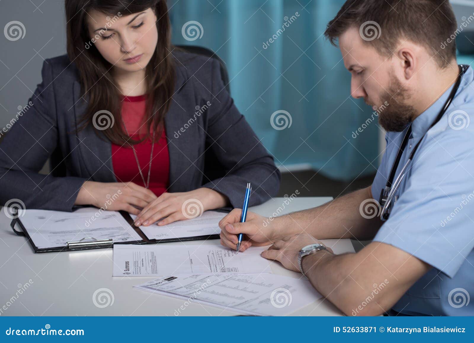 Hospital Manager Analyzing Profit Charts Stock Image | CartoonDealer ...