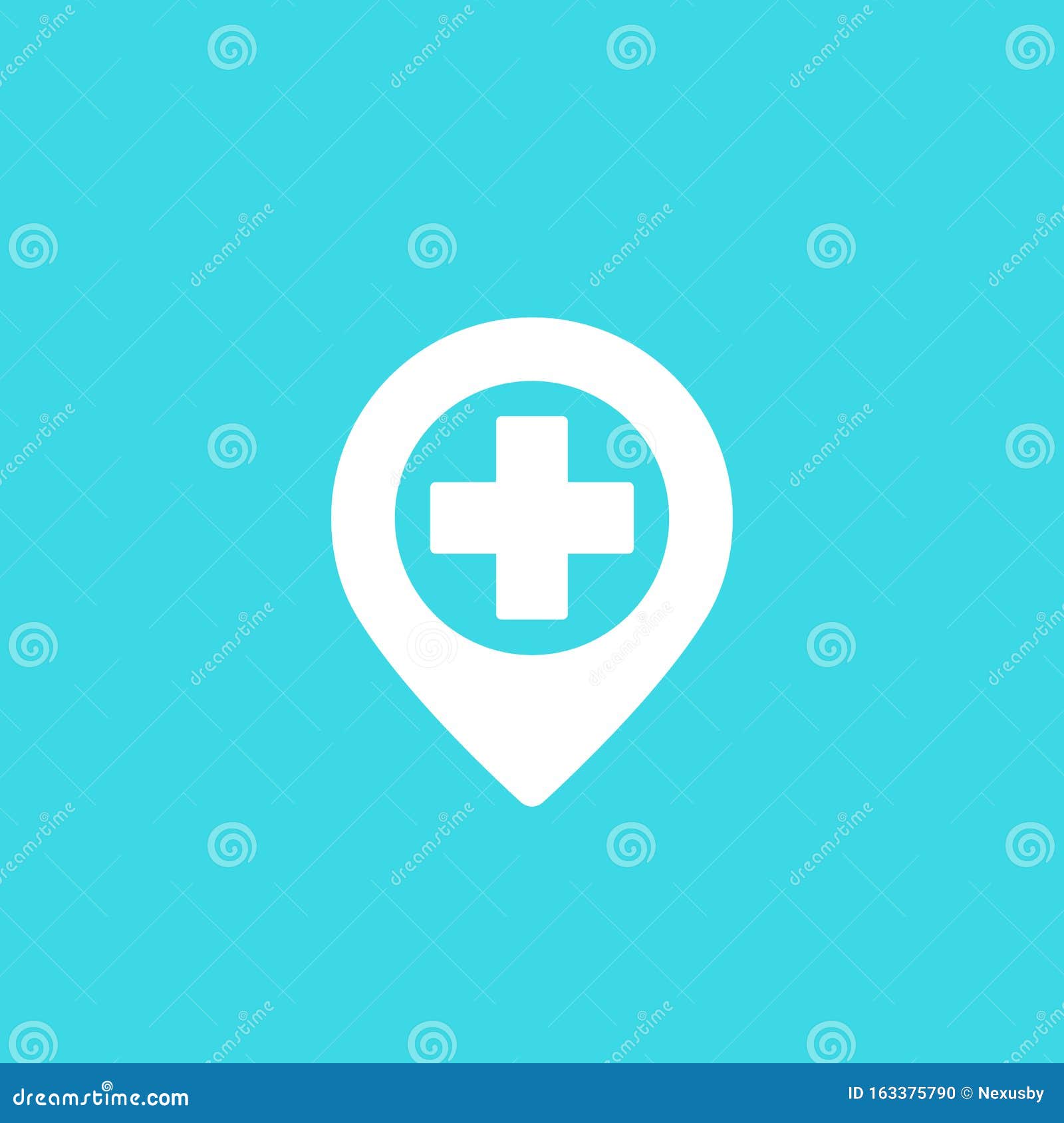 Hospital Mark, Map Pointer Vector Stock Vector - Illustration of place ...