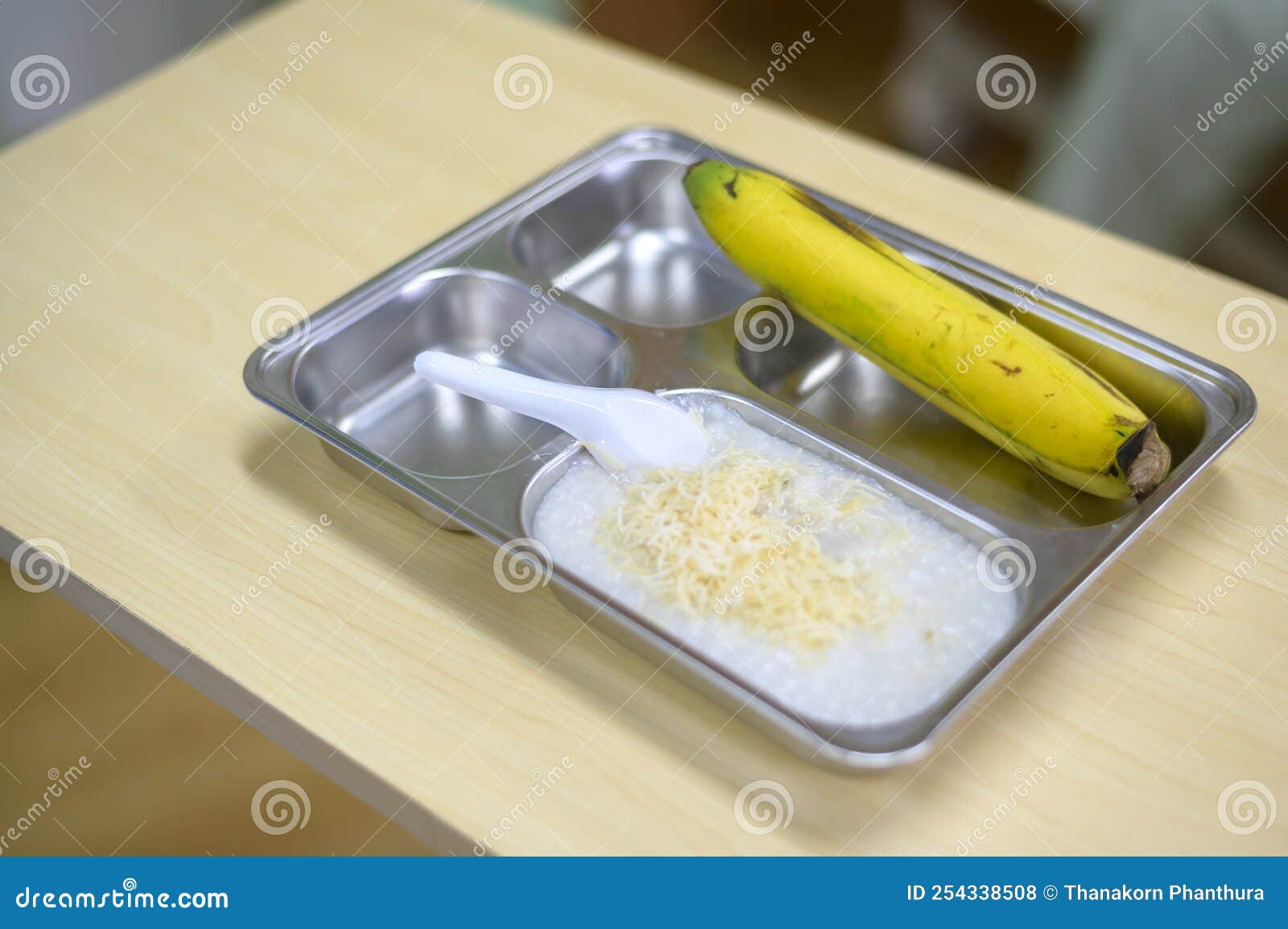 Hospital Meal on Tray of Patient in Hospital Stock Photo - Image of ...