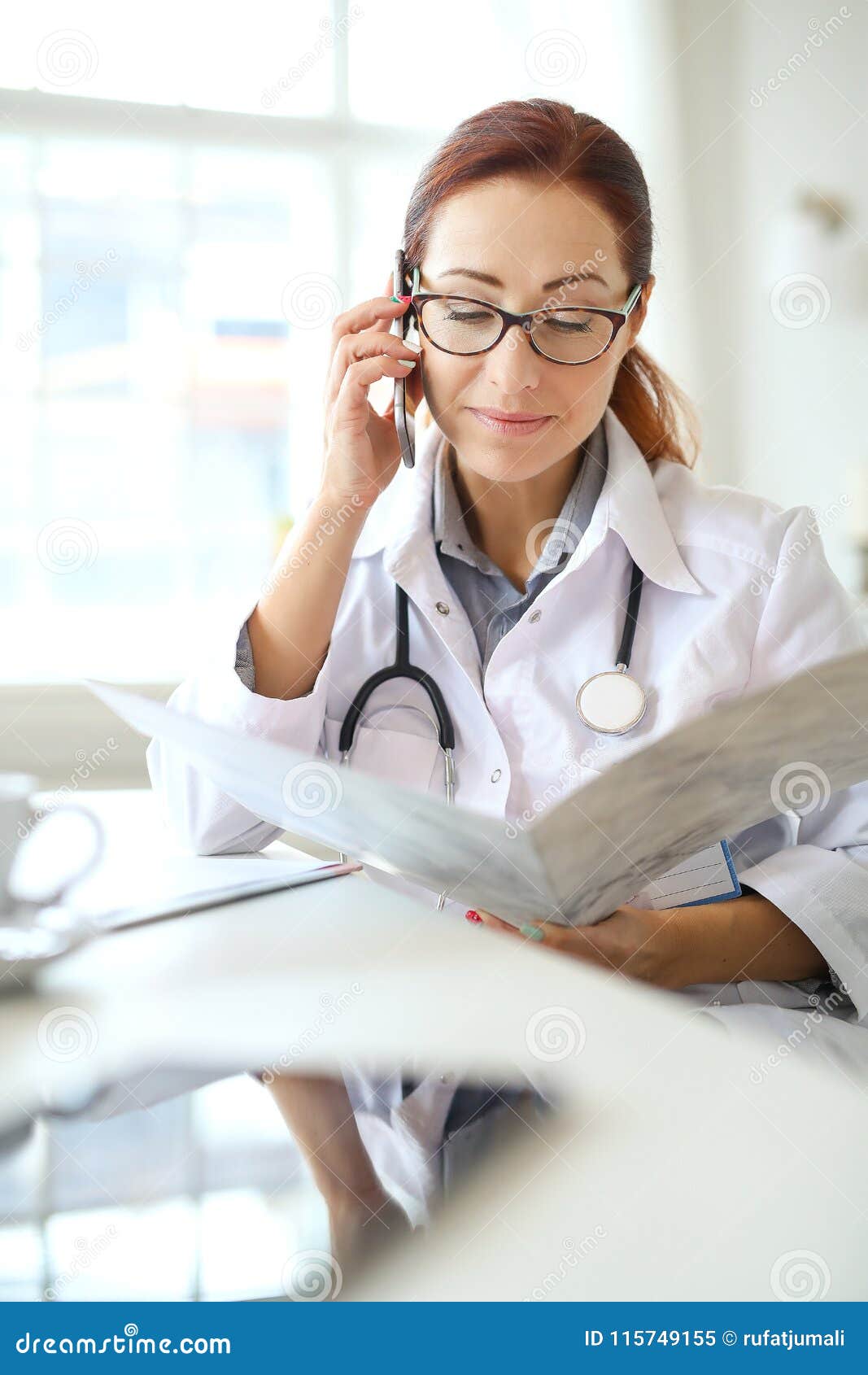 Doctor at work stock image. Image of friendly, pharmacist - 115749155