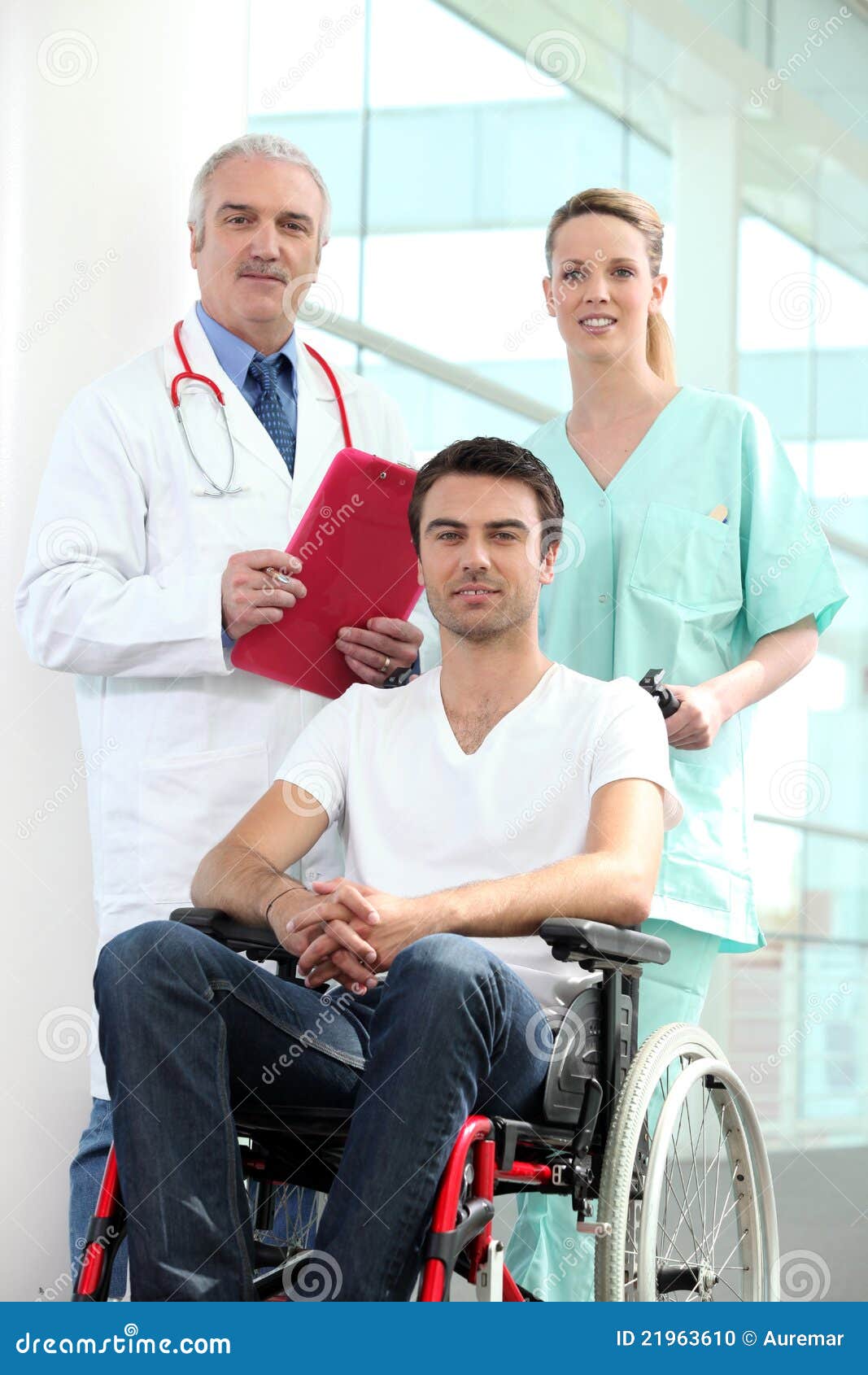 Hospital Patient in Wheelchair Stock Photo - Image of doctor, nursing ...