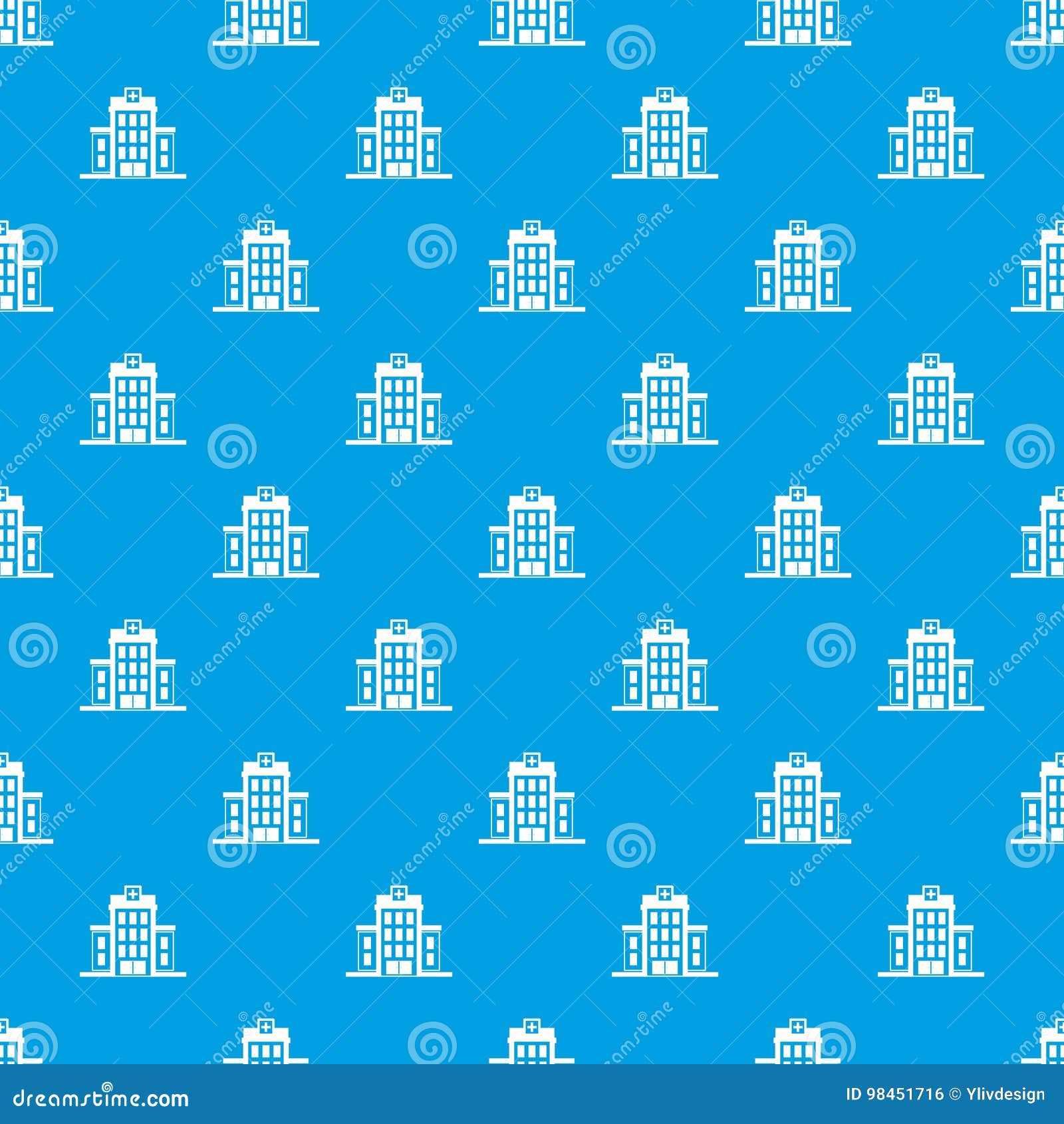 Hospital Pattern Seamless Blue Stock Vector - Illustration of blog ...