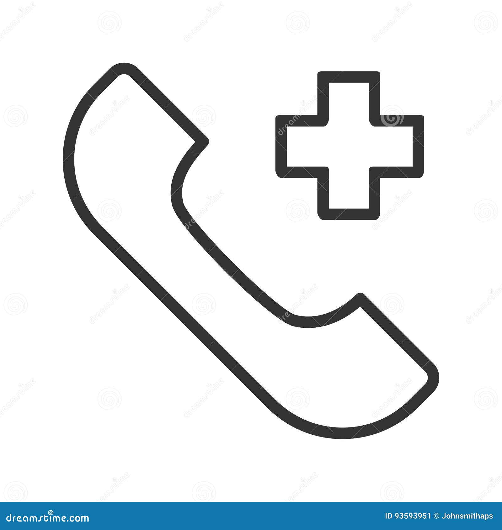 Hospital Phone Icon In Trendy Design Style. Hospital Phone Icon ...
