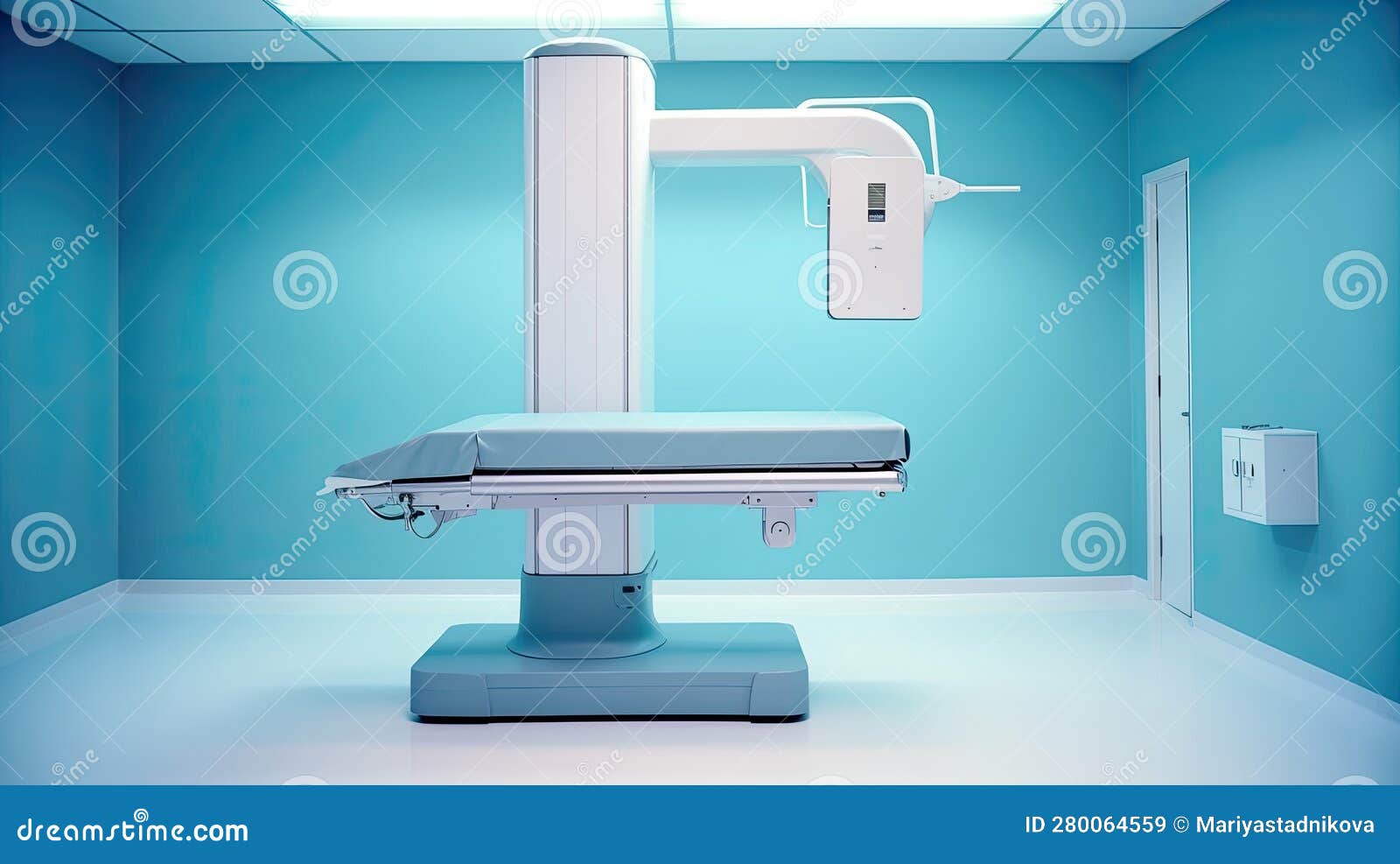 Hospital Radiology Room with 3d Rendering Mri Scanner and X-ray Machine ...
