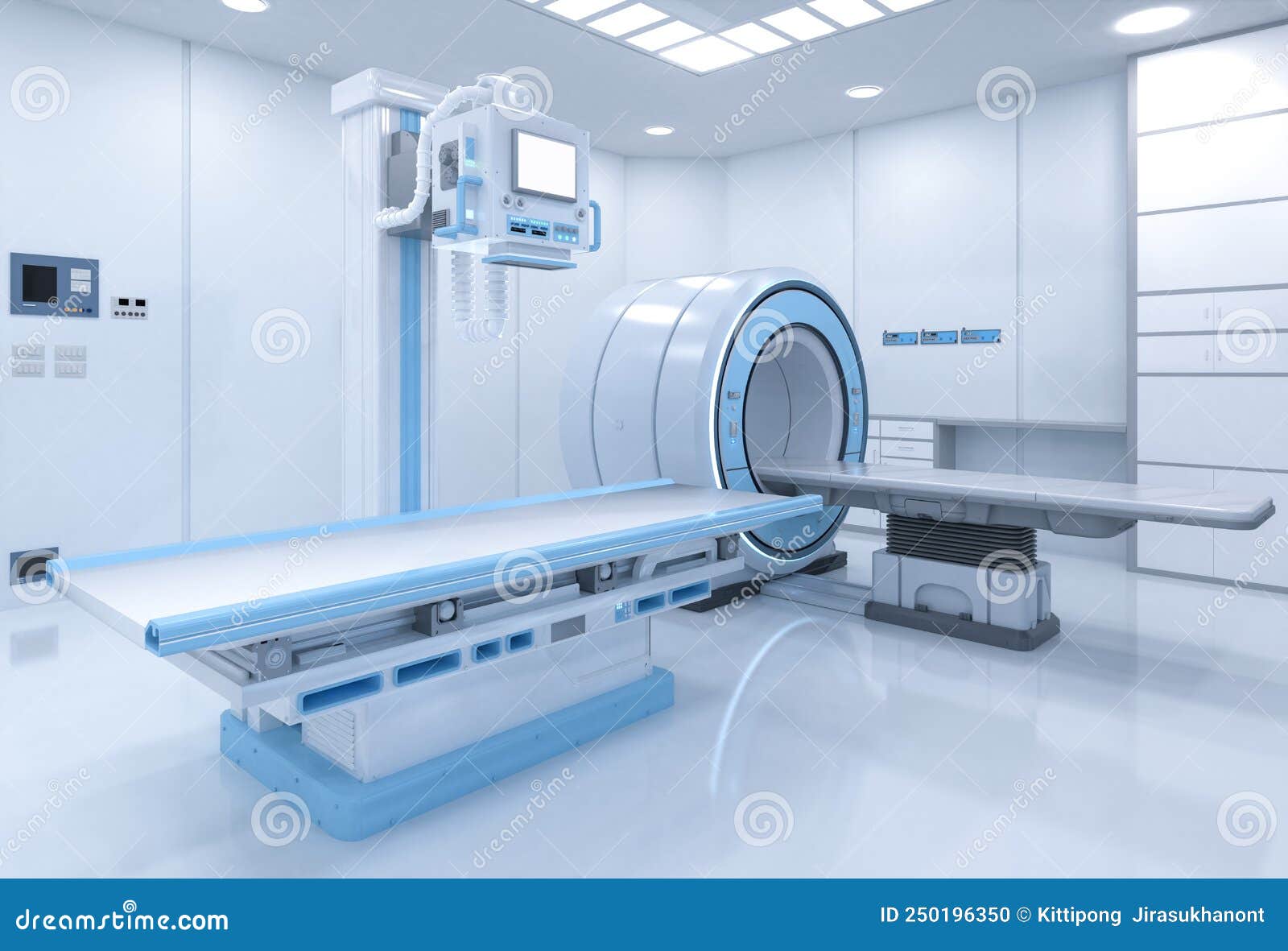 Hospital Radiology Room with Mri Scanner and X-ray Machine Stock ...