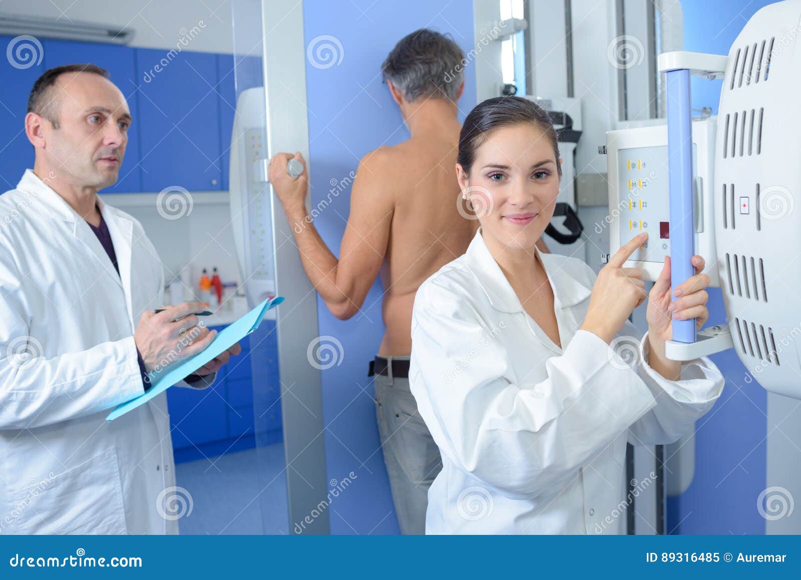At hospital for x-ray stock image. Image of attractive - 89316485