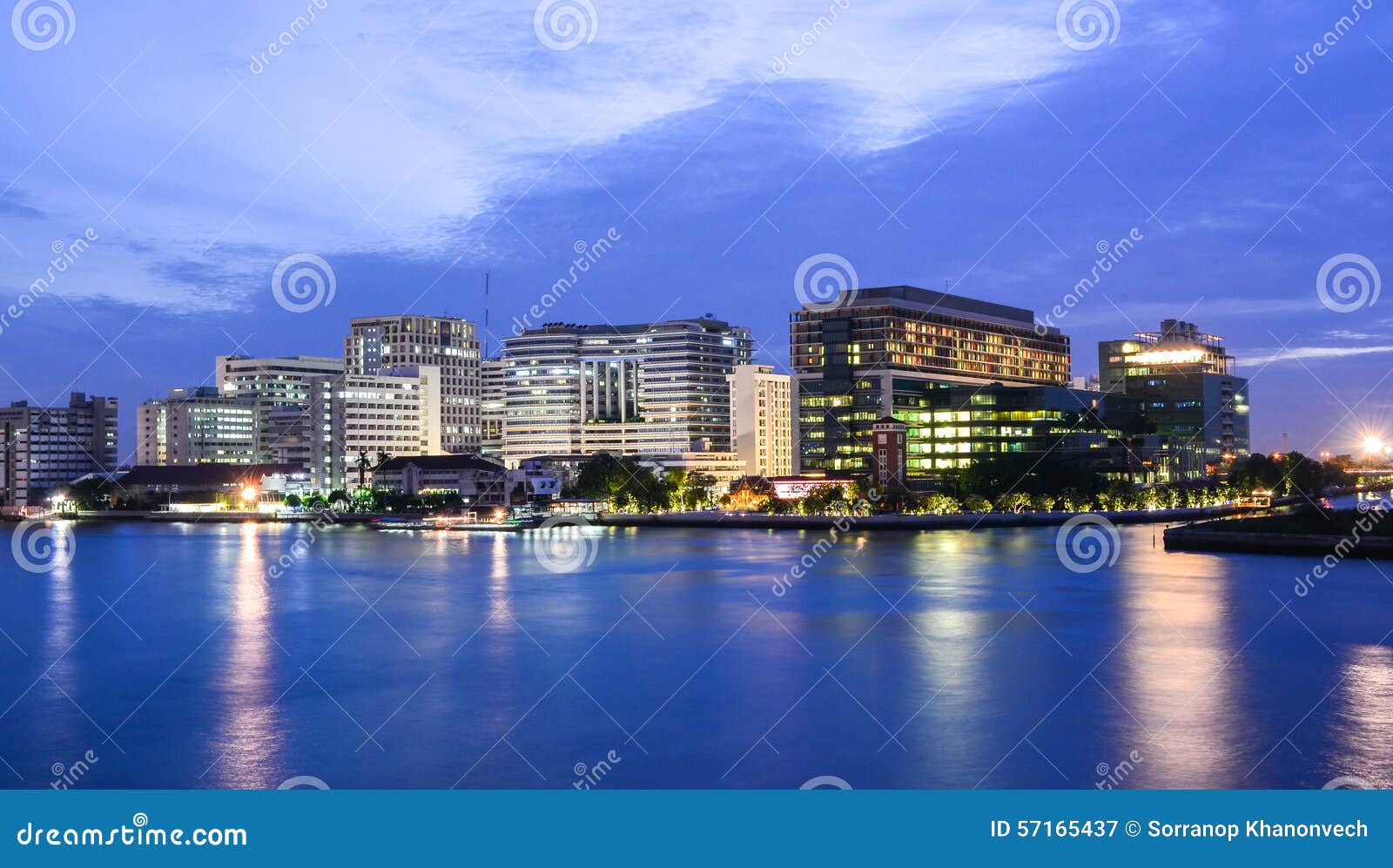 Hospital Riverside Building Stock Image - Image of business, office ...