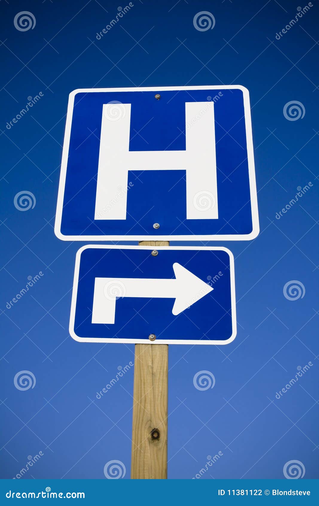 Hospital sign stock photo. Image of injury, blue, medical - 11381122