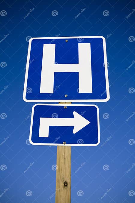 Hospital sign stock photo. Image of injury, blue, medical - 11381122