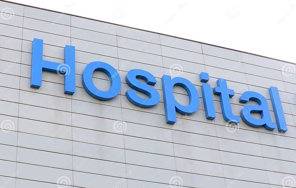 Hospital sign stock image. Image of poster, hospital - 27407487