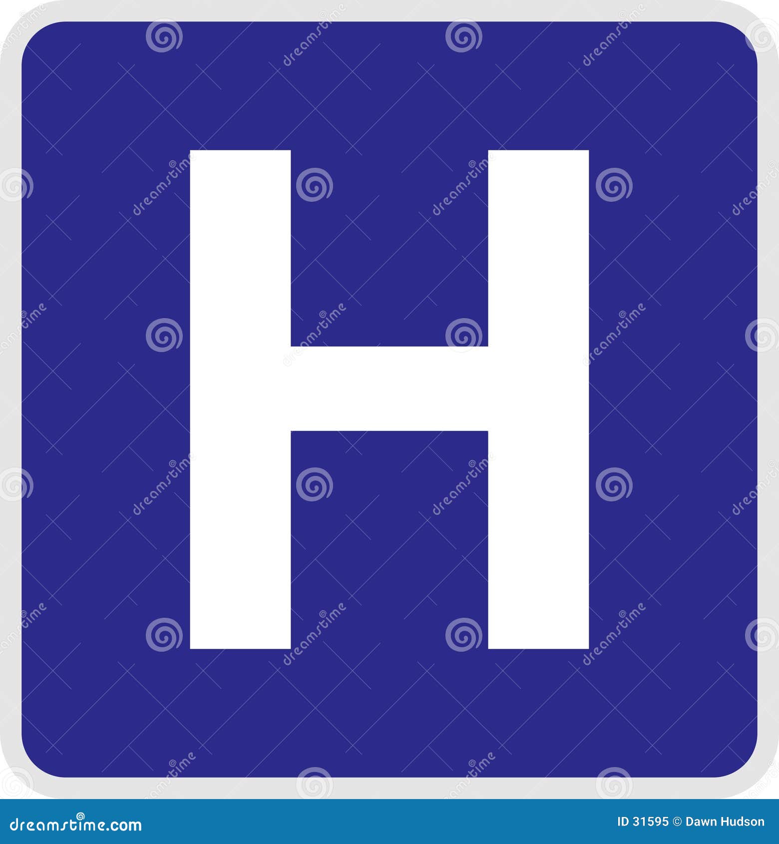 Hospital Sign stock vector. Illustration of health, medical - 31595
