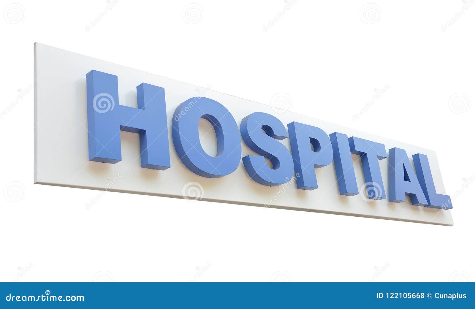 Hospital sign isolated stock photo. Image of medicine - 122105668