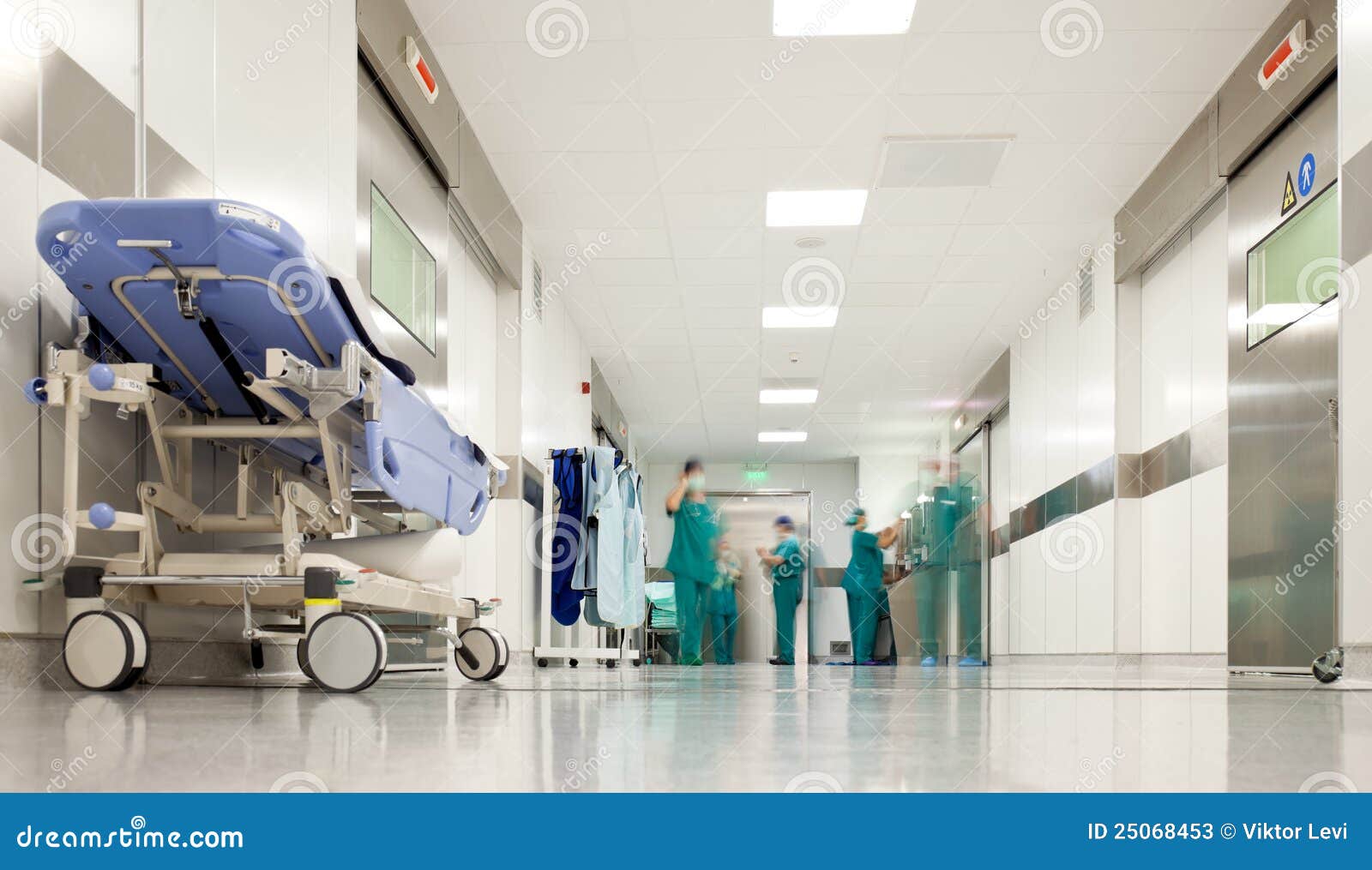 Hospital surgery corridor stock image. Image of clinic - 25068453