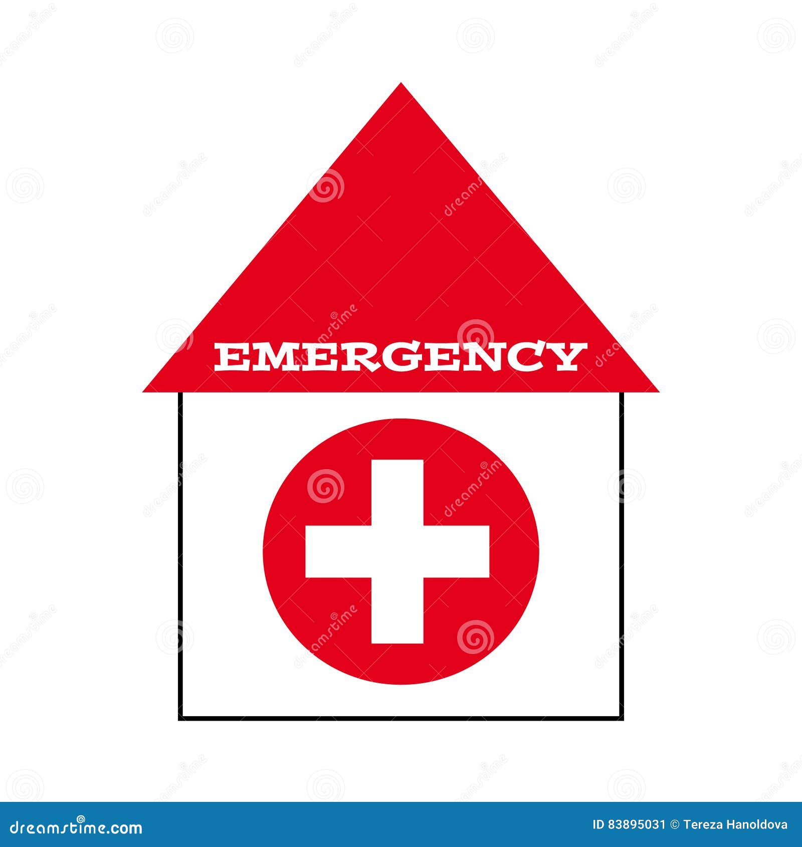 Hospital Symbol on White Background Stock Vector - Illustration of ...