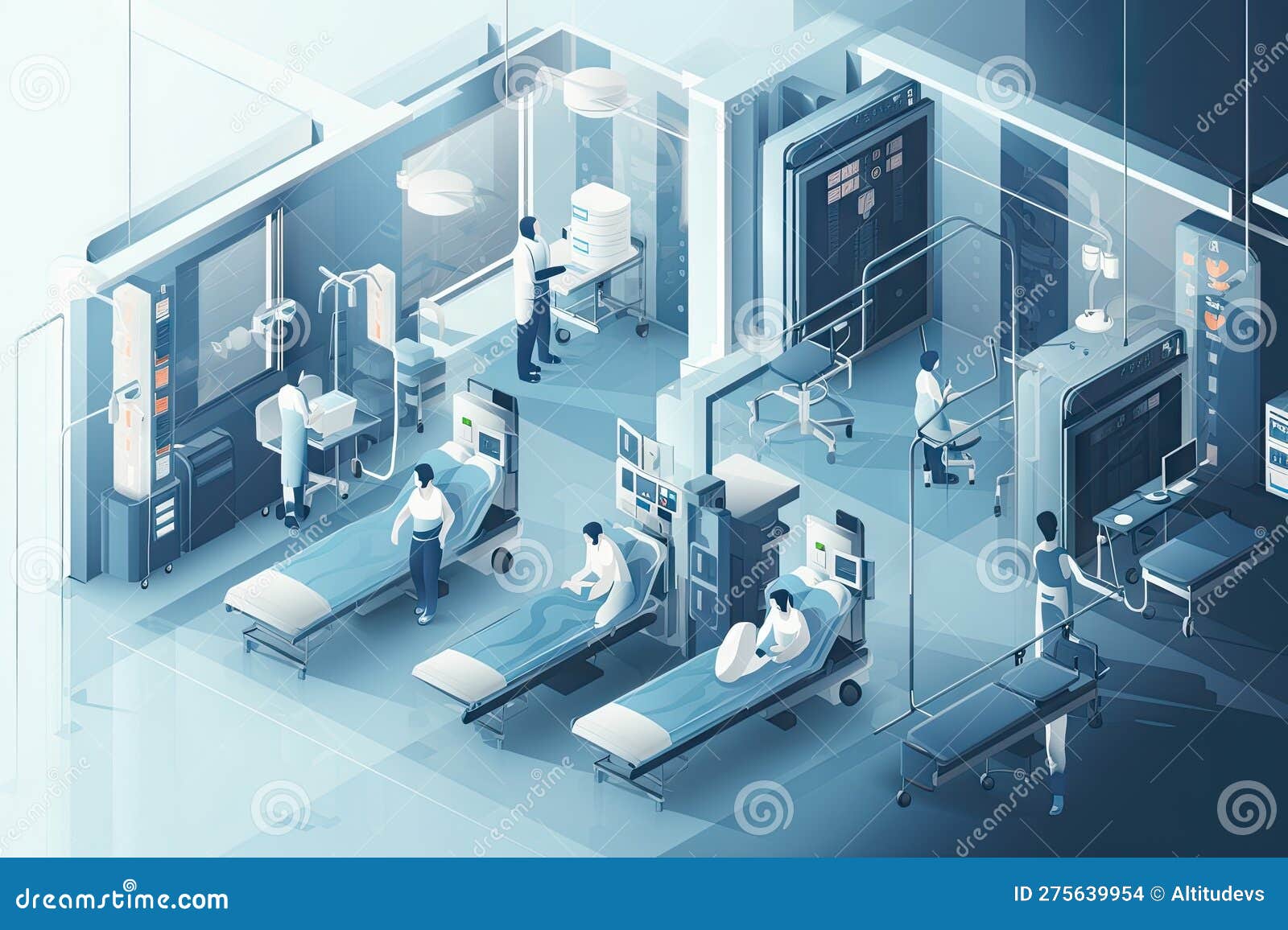 Hospital, with Team of Doctors Performing Stem Cell Transplant Stock ...