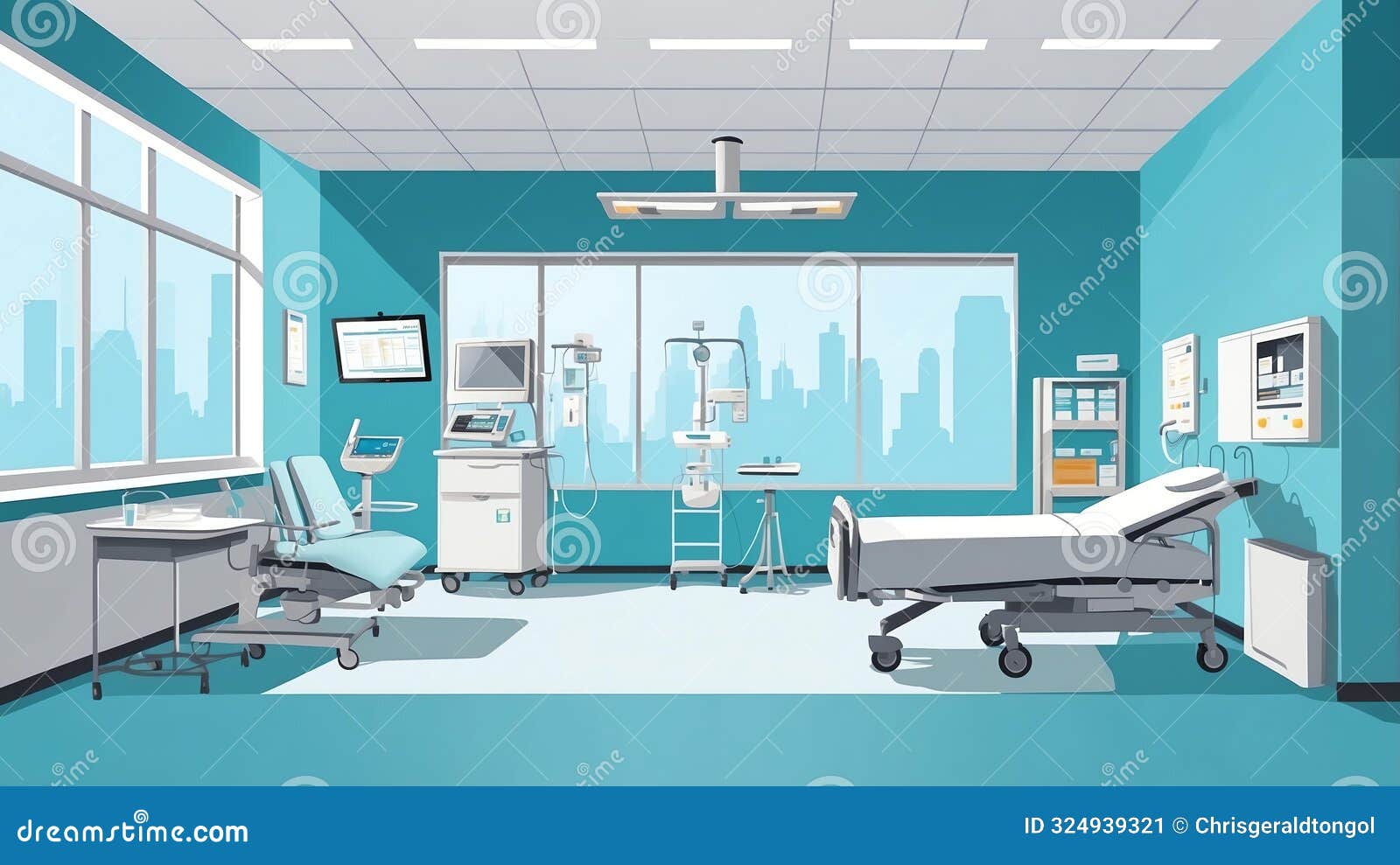Hospital Themed Wallpaper for Presentations and Office Ai Generated ...