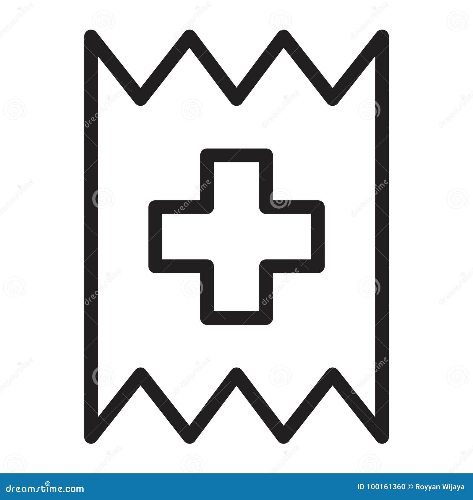 Hospital TIcket stock vector. Illustration of chemistry - 100161360