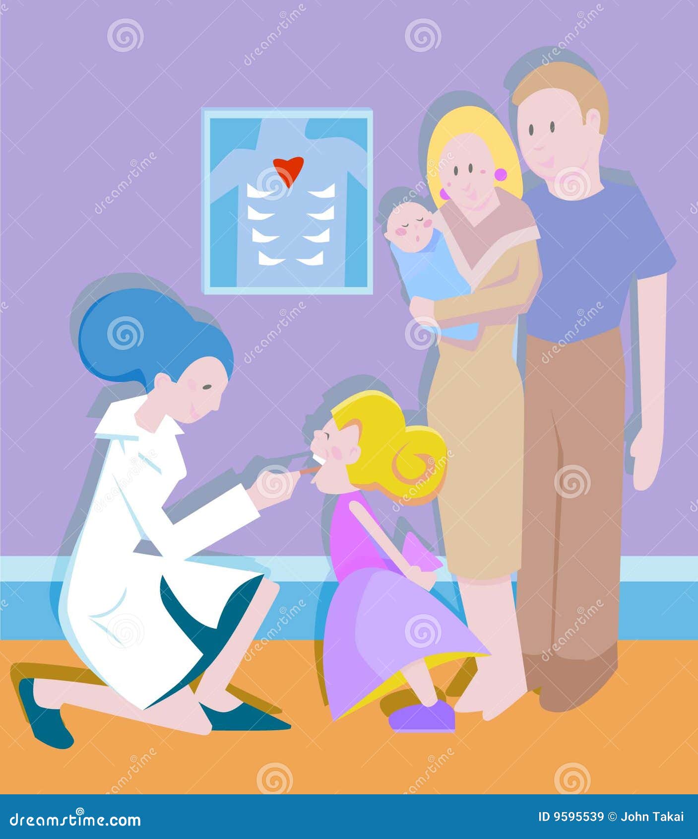 Hospital Visit Cartoon Vector | CartoonDealer.com #9595539