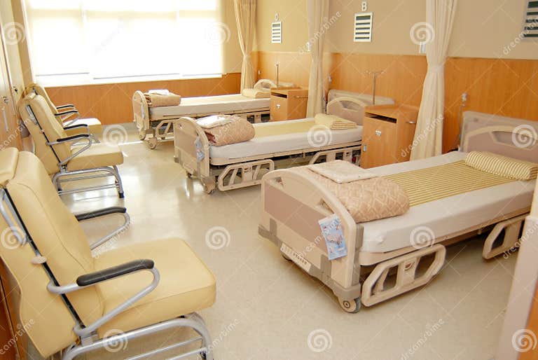 Hospital ward stock photo. Image of clinic, curtains - 12647760