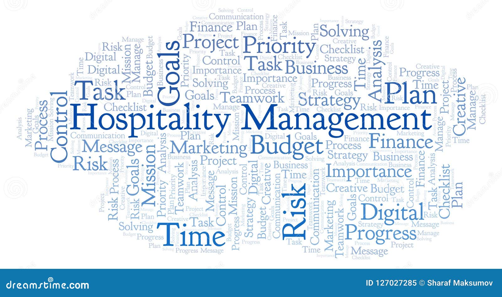 Hospitality Management Word Cloud, Made with Text only. Stock ...