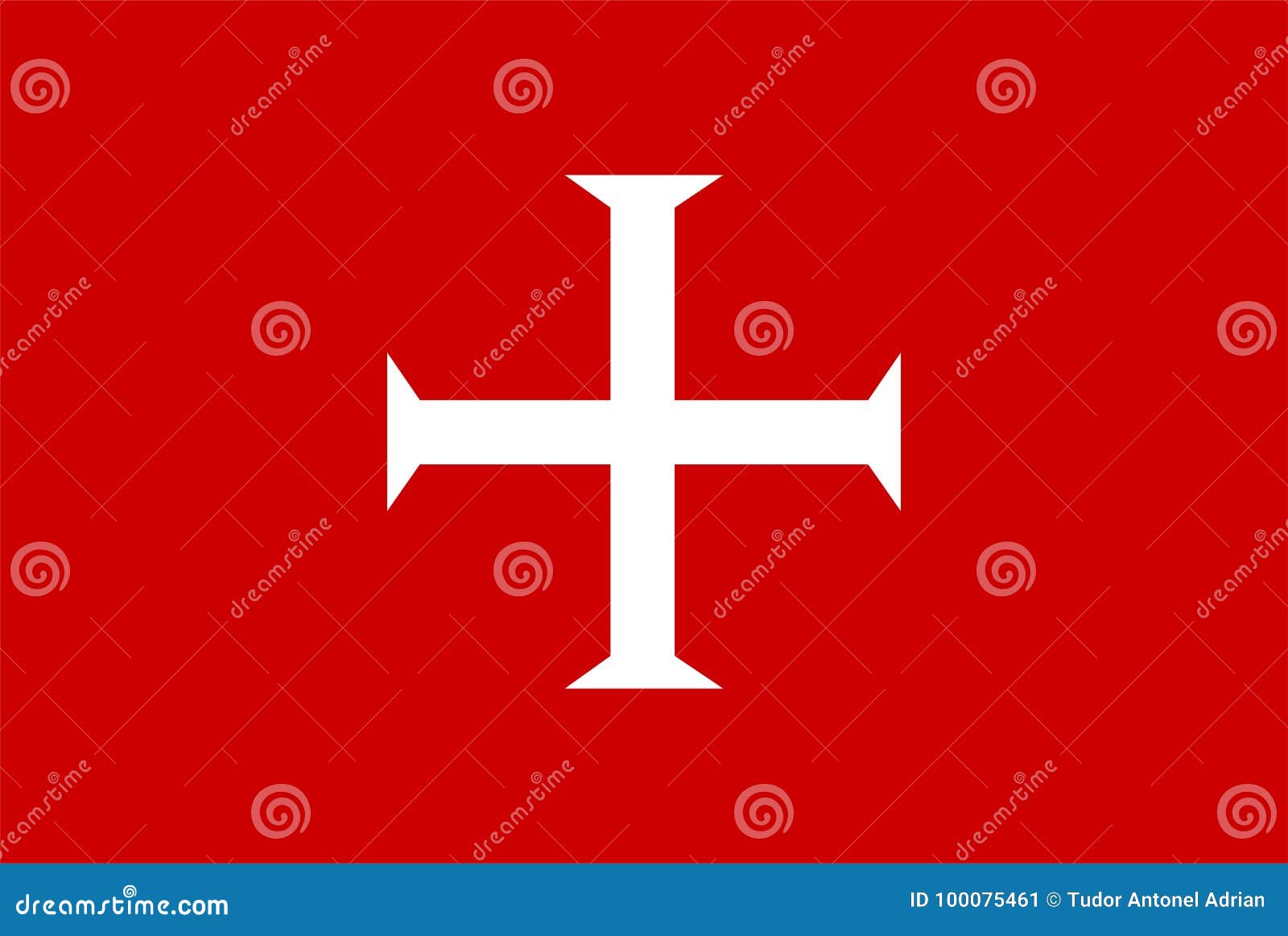 Hospitaller knights cross stock illustration. Illustration of ...