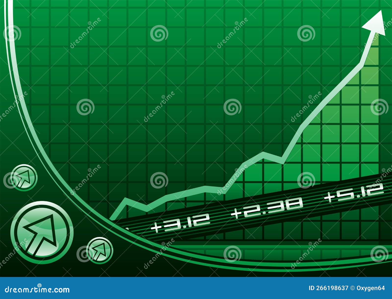 Hossa on Economic Analysis Graph Stock Vector - Illustration of ...