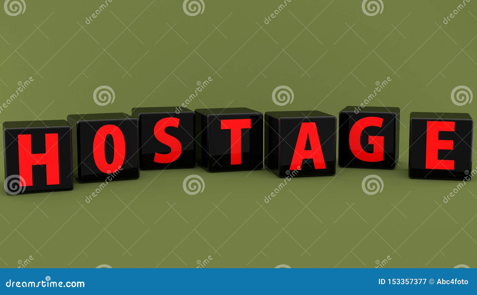 Hostage Concept on Green Background Stock Illustration - Illustration ...