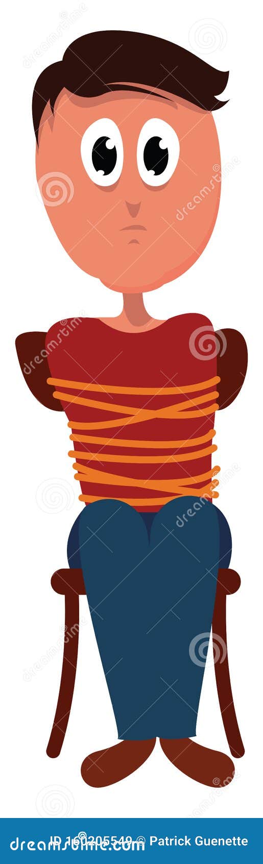 Hostage, Illustration, Vector Stock Vector - Illustration of prisoner ...