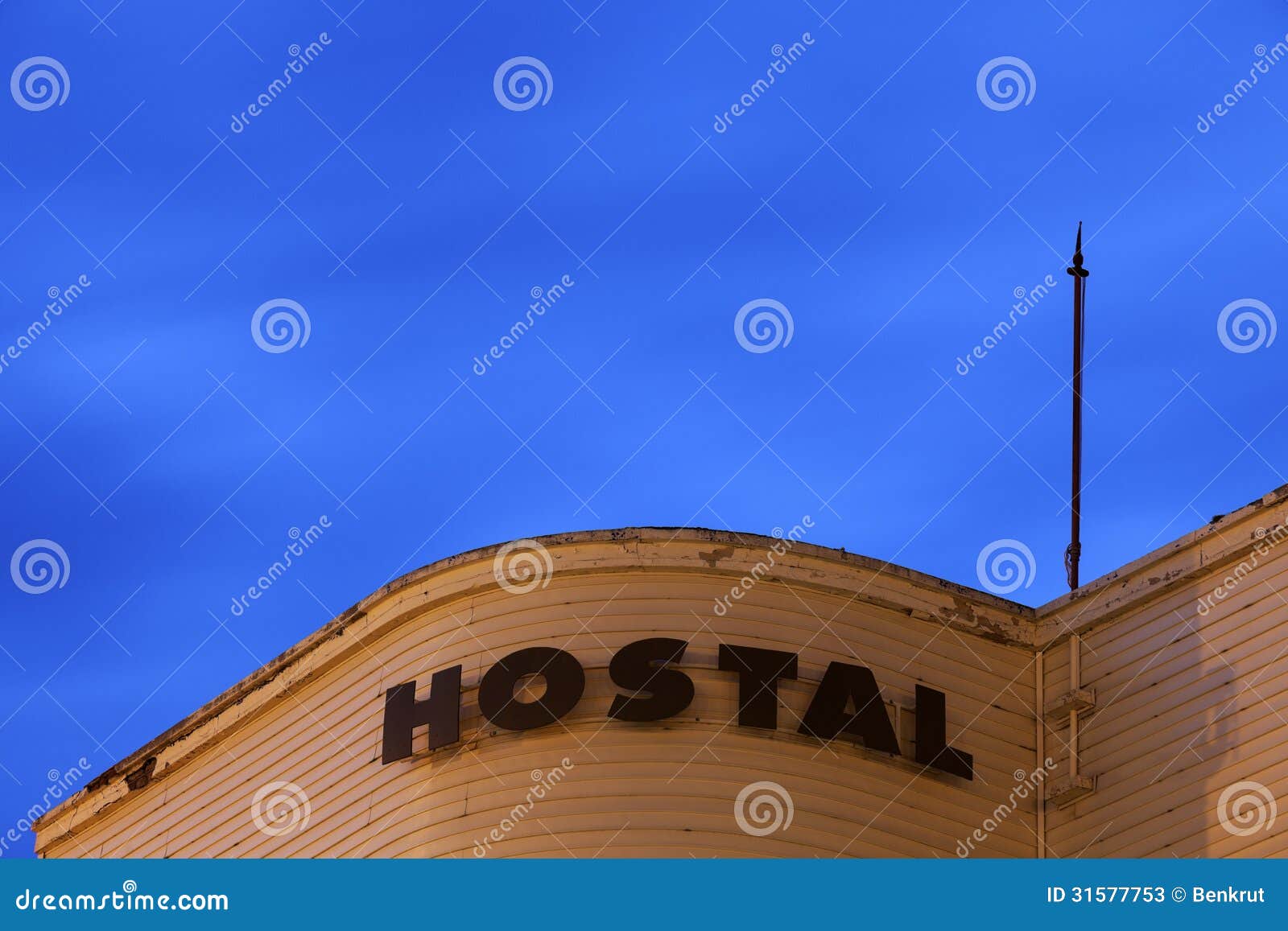 Hostal stock image. Image of hotel, evening, arenas, accomodation ...