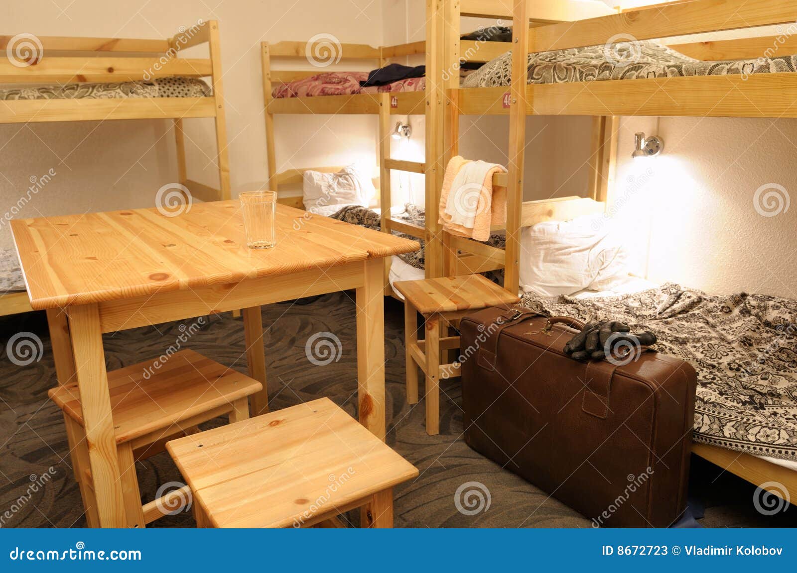 Hostel. stock image. Image of hostel, case, suitcase, hotel - 8672723