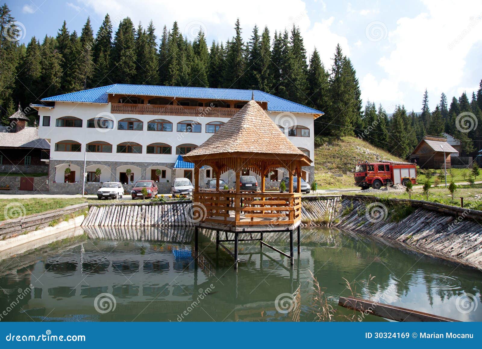 Hostel stock image. Image of padina, water, cars, recreeation - 30324169