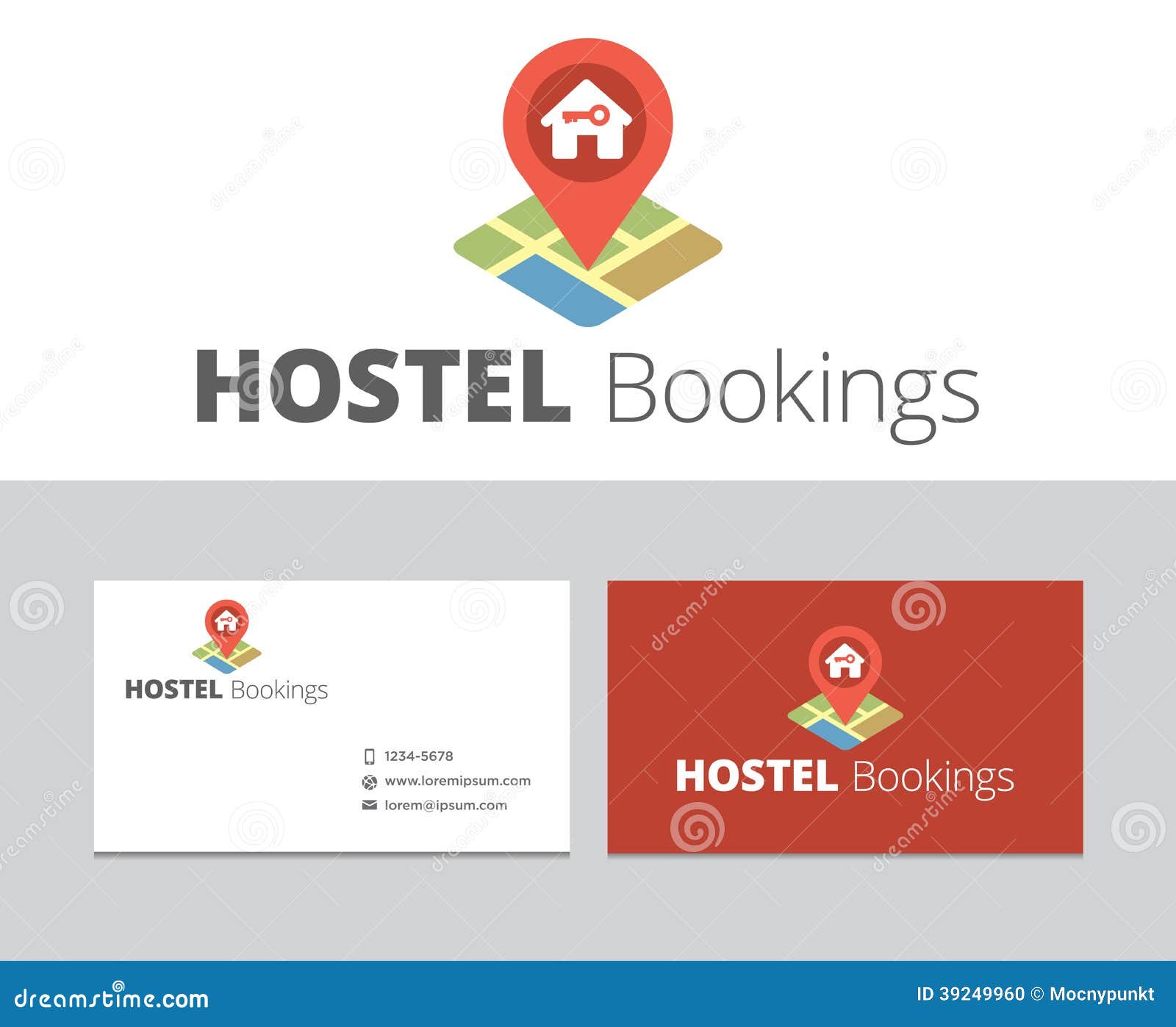 Hostel Bookings logo stock vector. Illustration of location - 39249960