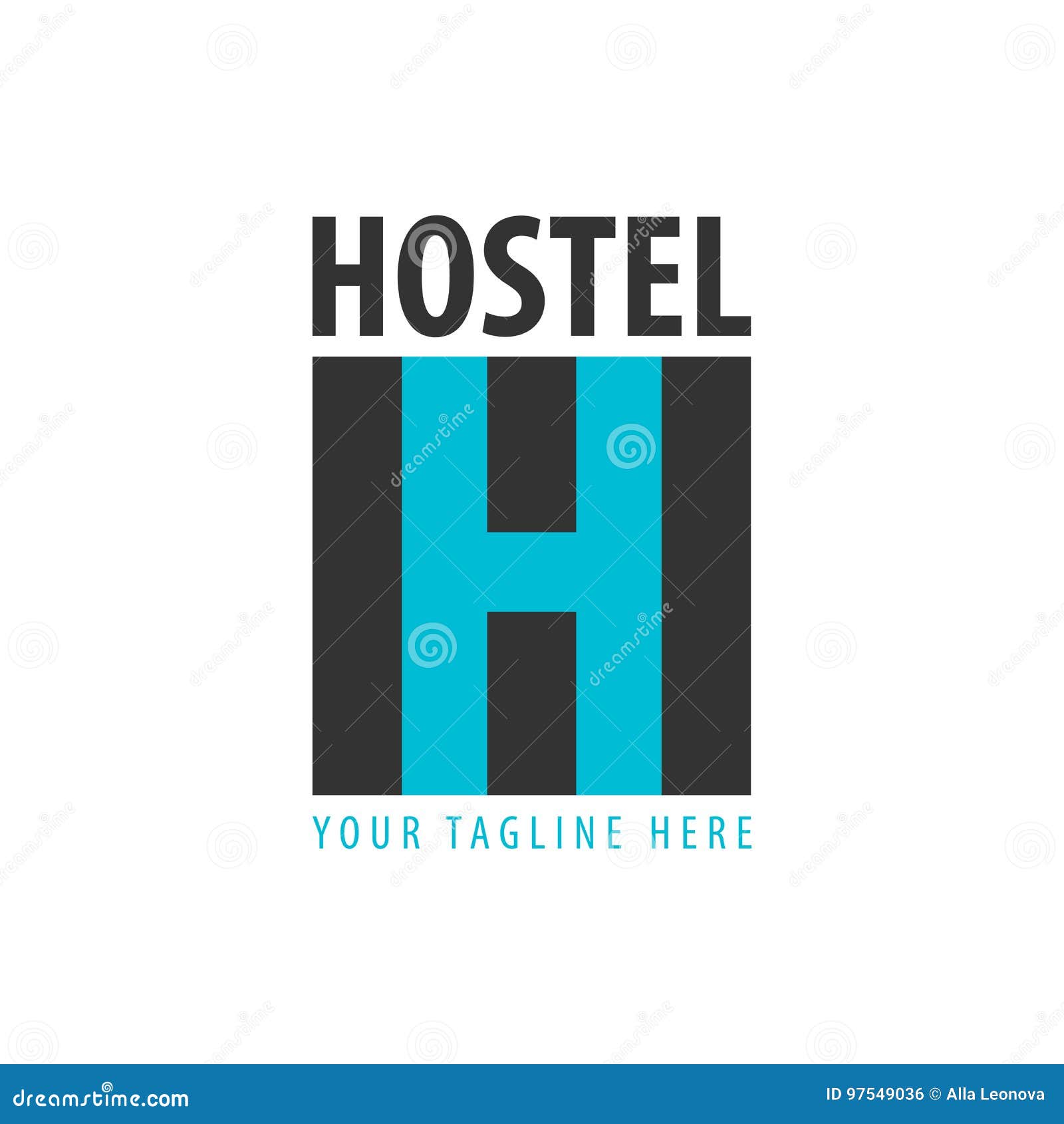 Hostel Logo. Hotel Logo. Travel Rest Place. Vector Illustration. Stock ...