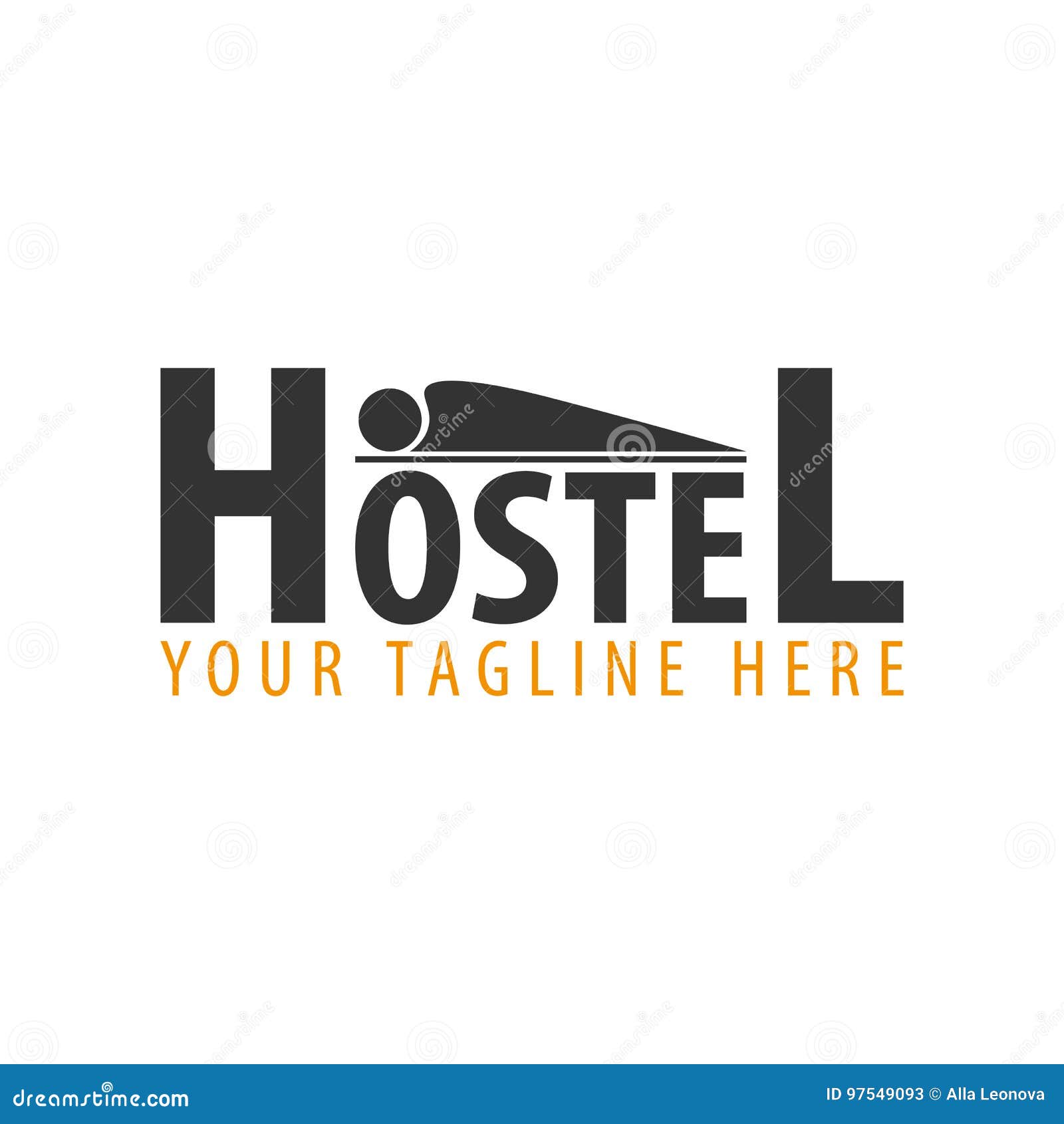 Hostel Logo. Hotel Logo. Travel Rest Place. Vector Illustration. Stock ...