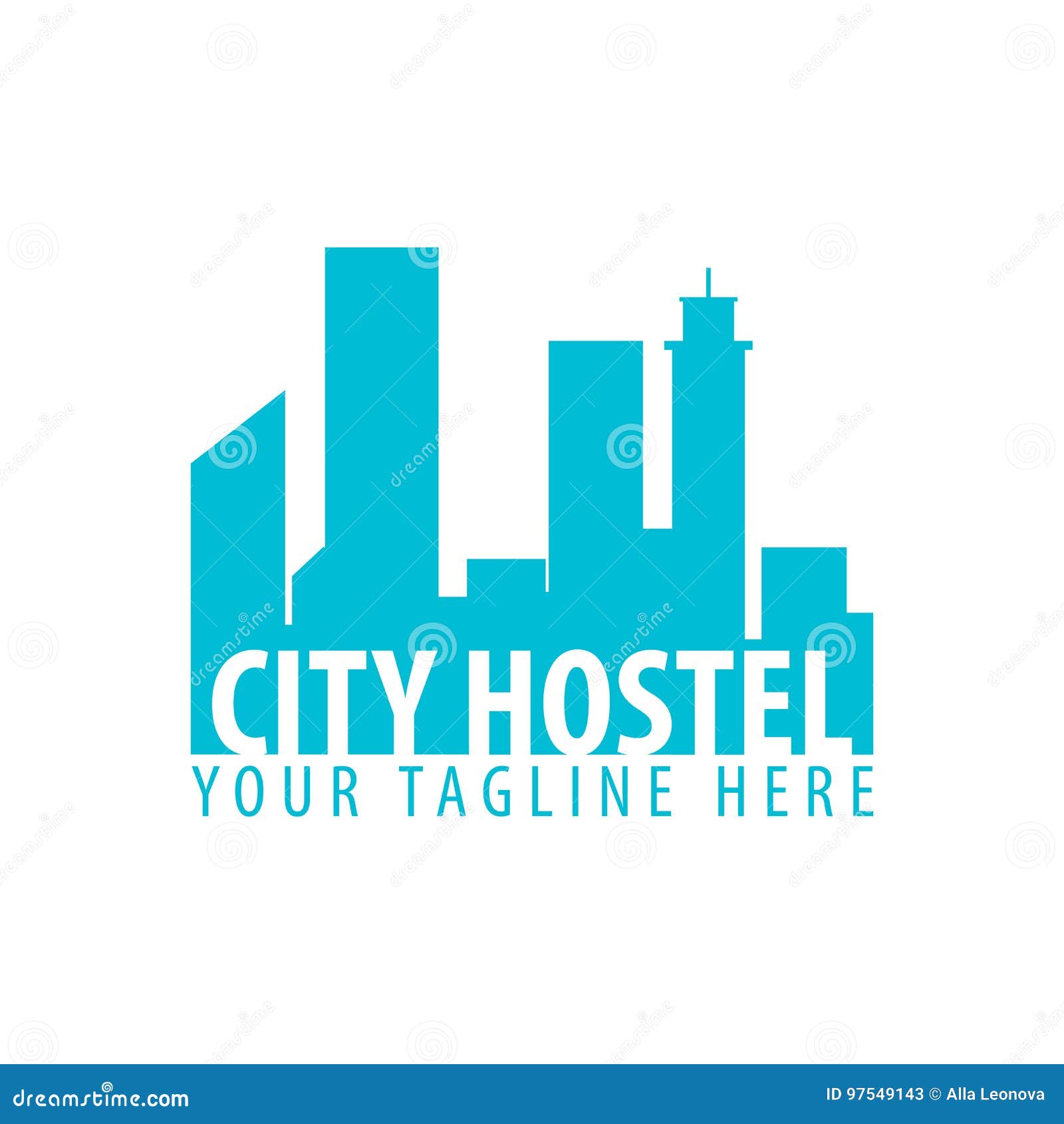 Hostel Logo For Reception Signboard Banner Vector Illustration ...