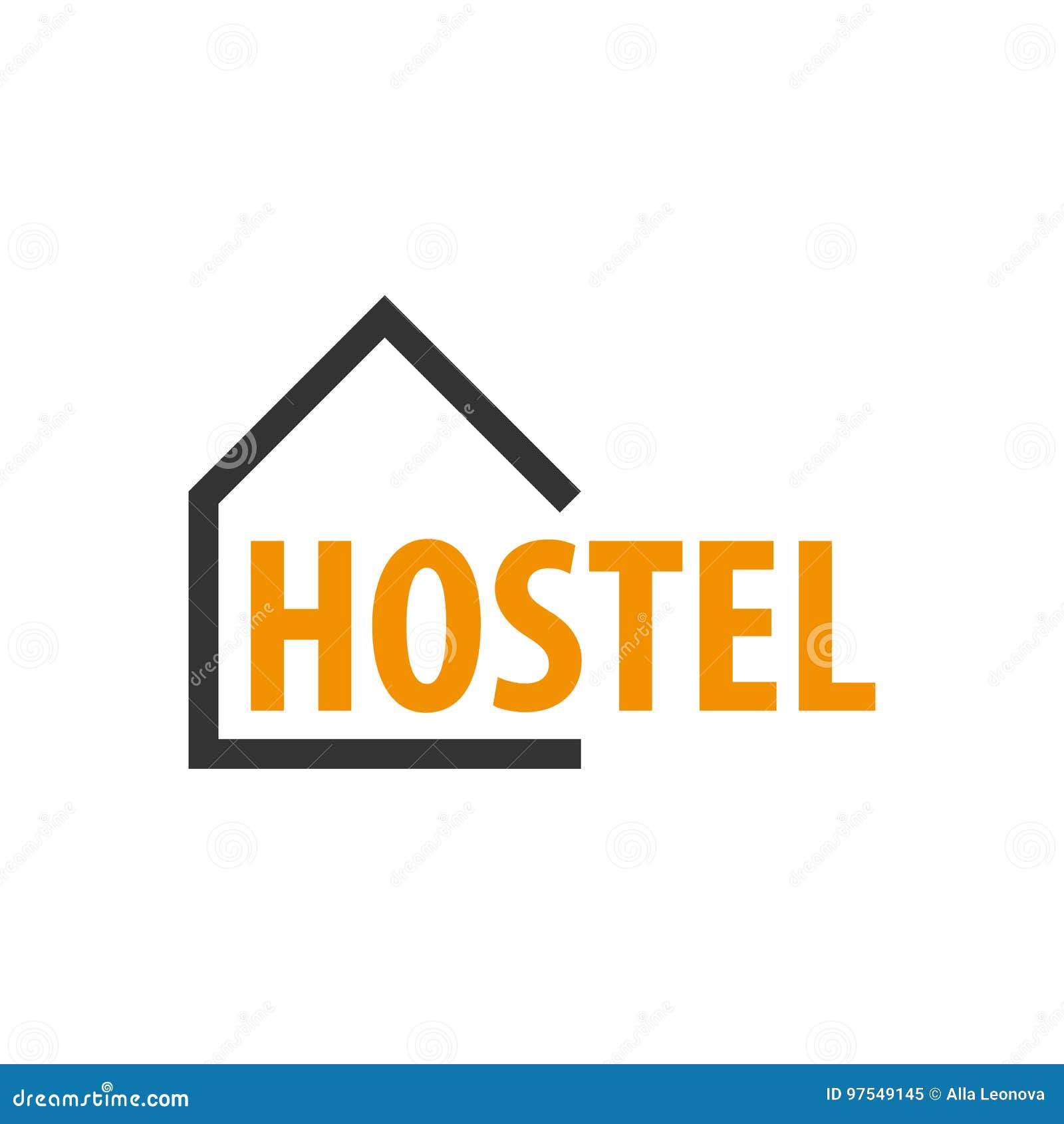 Hostel Logo. Hotel Logo. Travel Rest Place. Vector Illustration. Stock ...