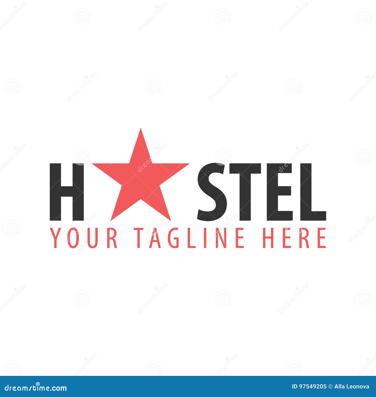 Hostel Logo. Hotel Logo. Travel Rest Place. Vector Illustration. Stock ...