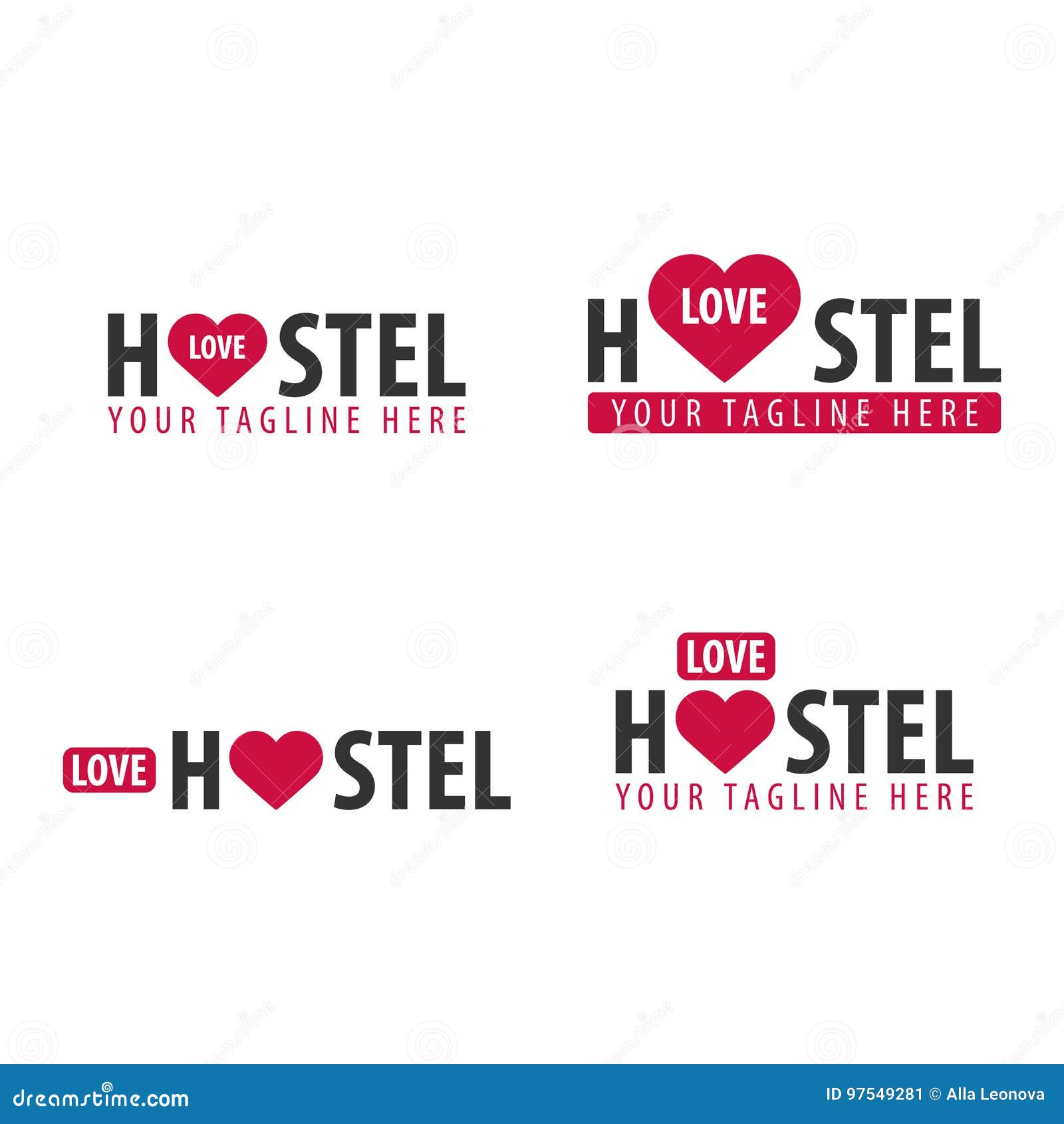 Hostel Logo. Hotel Logo. Travel Rest Place. Vector Illustration. Stock ...