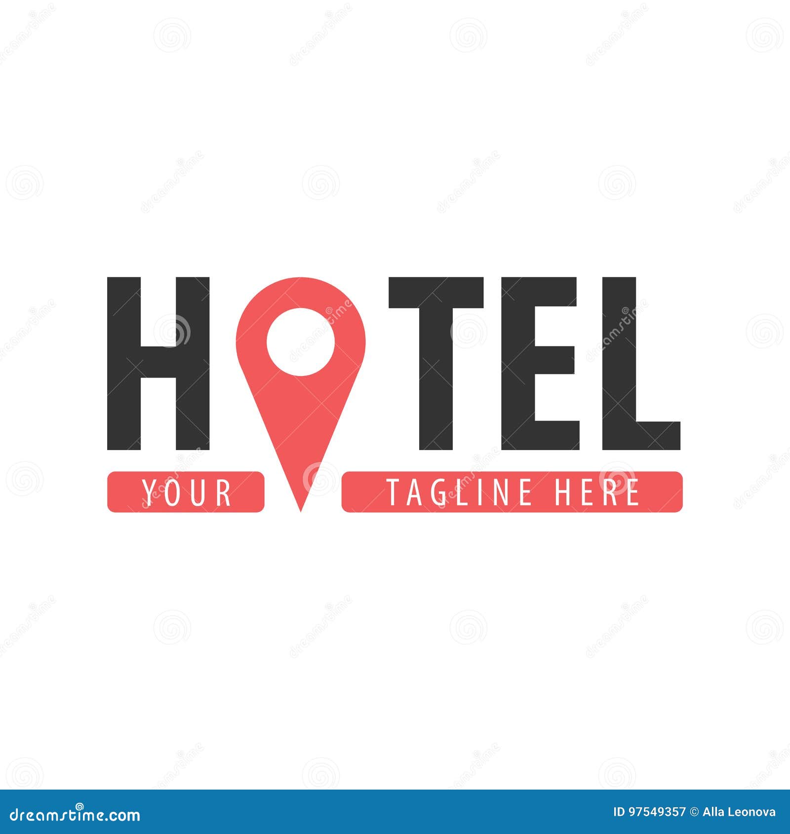Hostel Logo. Hotel Logo. Travel Rest Place. Vector Illustration. Stock ...