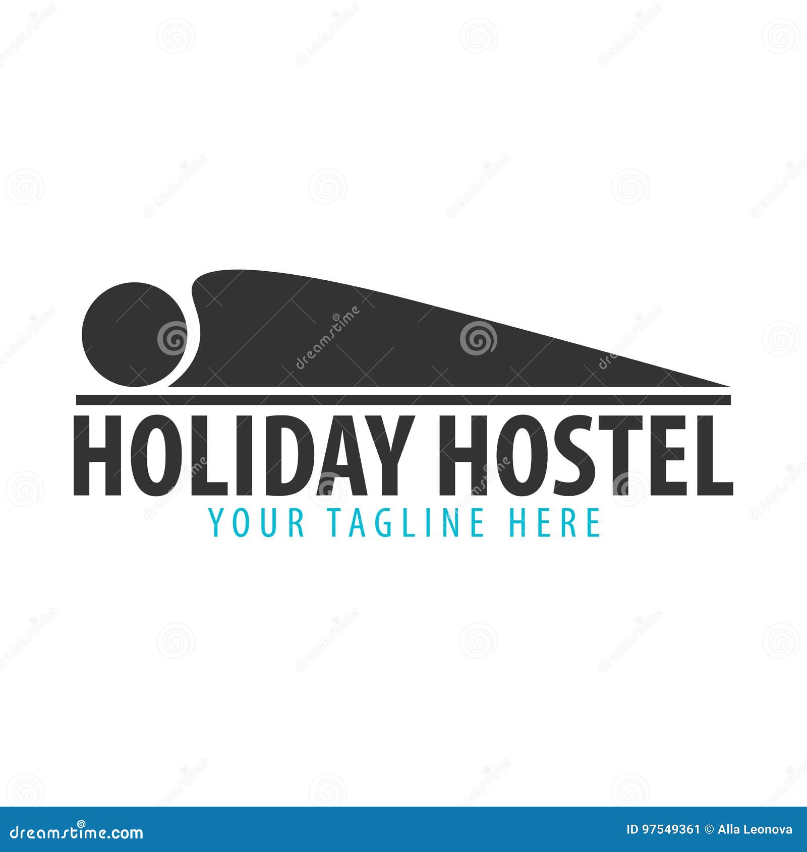Hostel Logo. Hotel Logo. Travel Rest Place. Vector Illustration. Stock ...