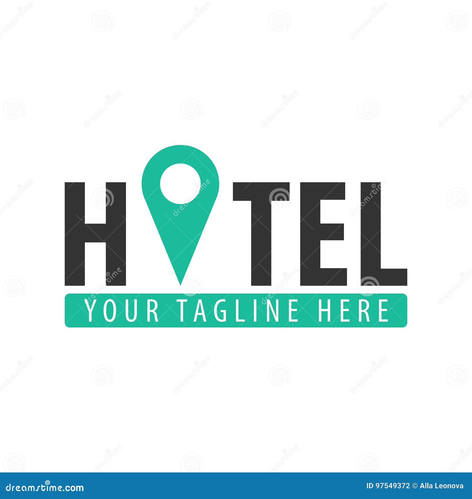 Hostel Logo. Hotel Logo. Travel Rest Place. Vector Illustration. Stock ...