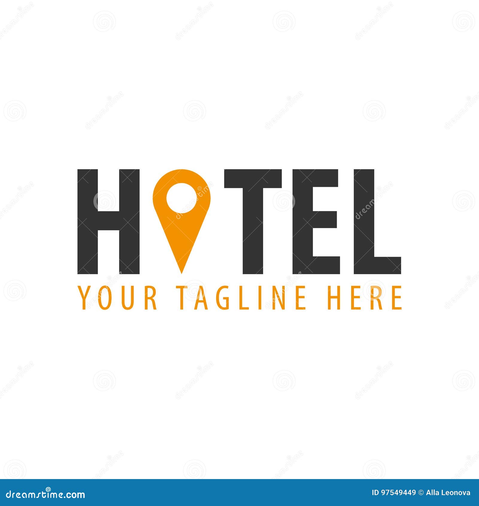 Hostel Logo. Hotel Logo. Travel Rest Place. Vector Illustration. Stock ...