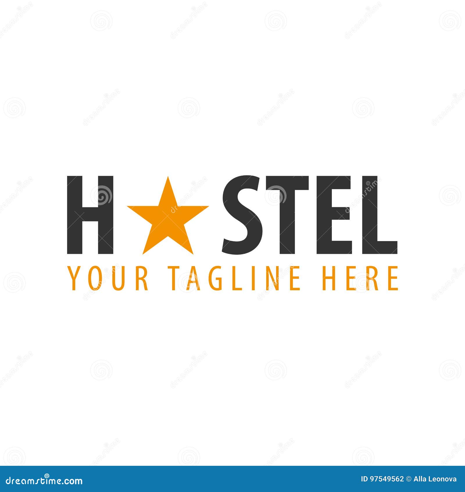 Hostel Logo. Hotel Logo. Travel Rest Place. Vector Illustration. Stock ...