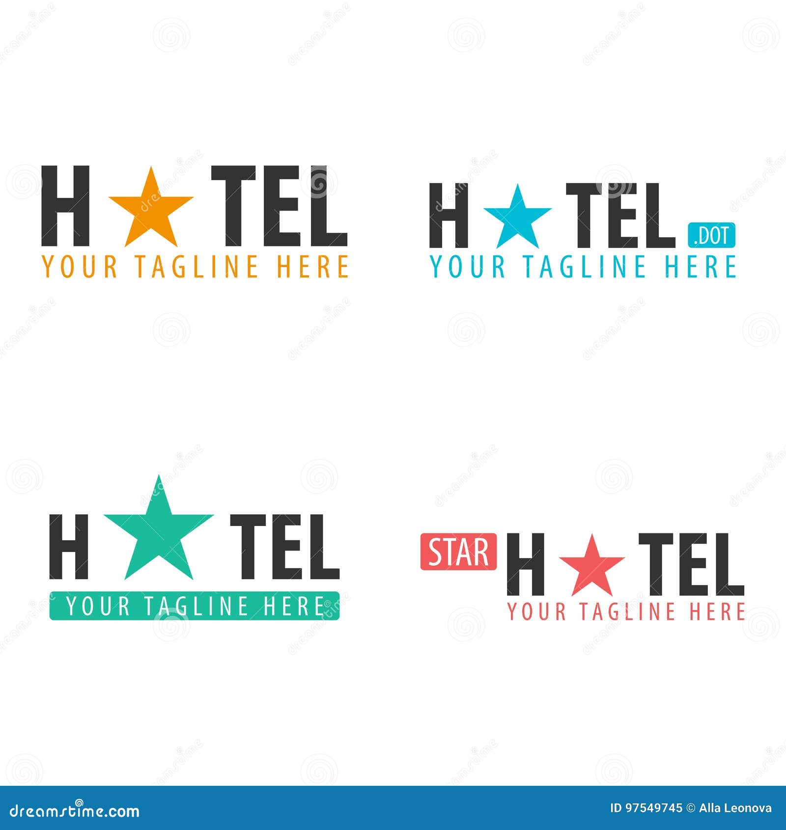 Hostel Logo. Hotel Logo. Travel Rest Place. Vector Illustration. Stock ...