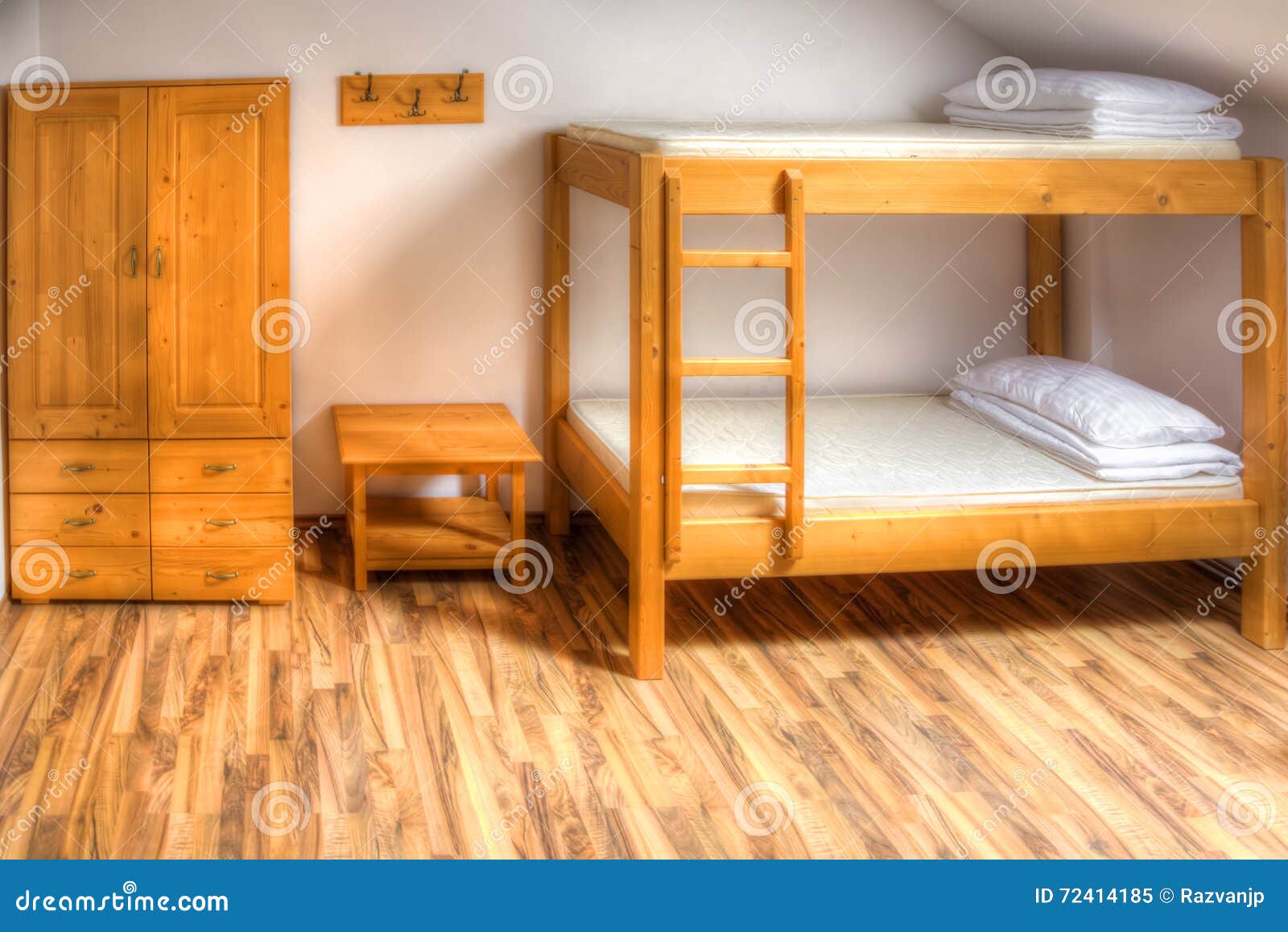 Hostel Room stock image. Image of double, room, motel - 72414185